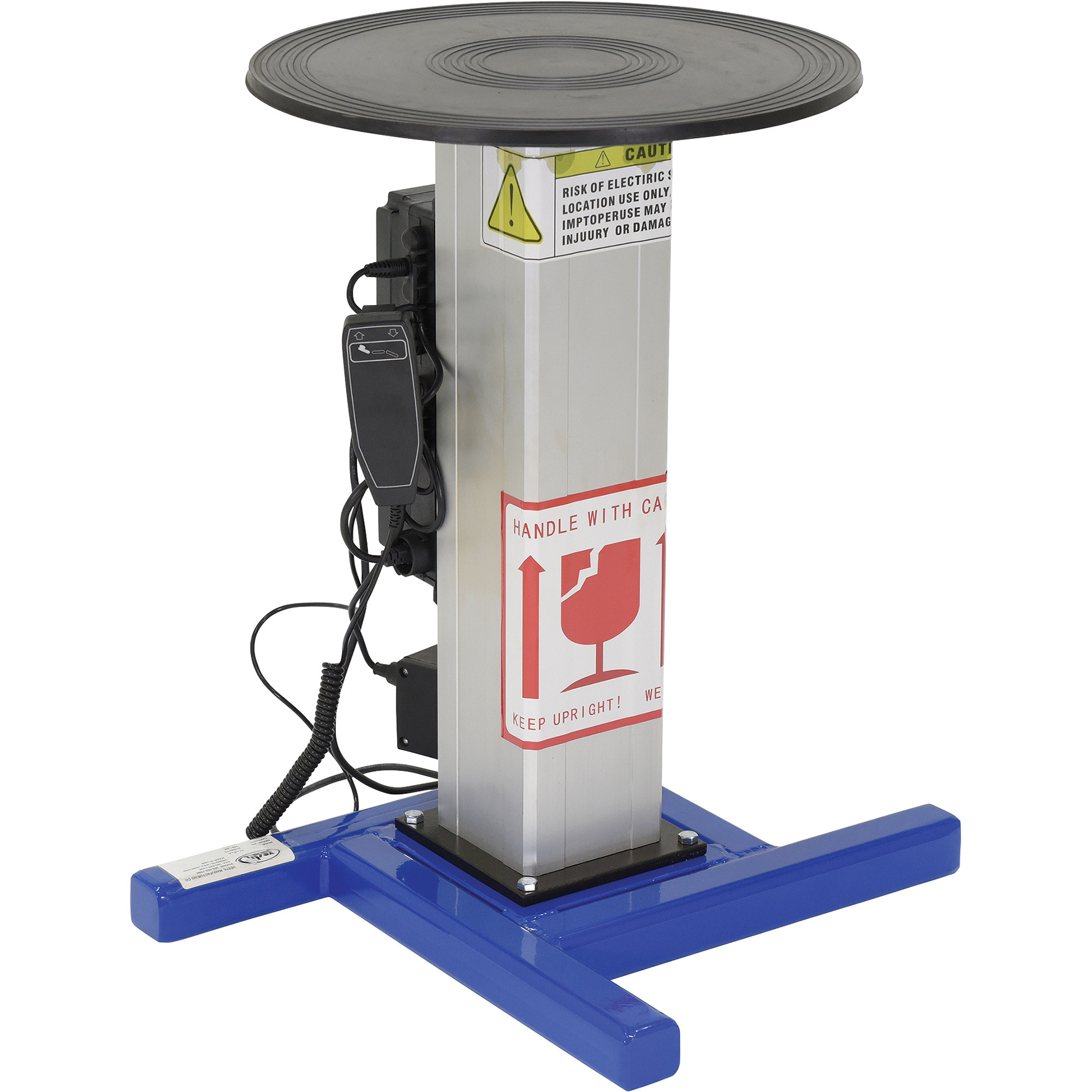Vestil Turntable with Powered Height Adjustment - 750-Lb. Capacity ...