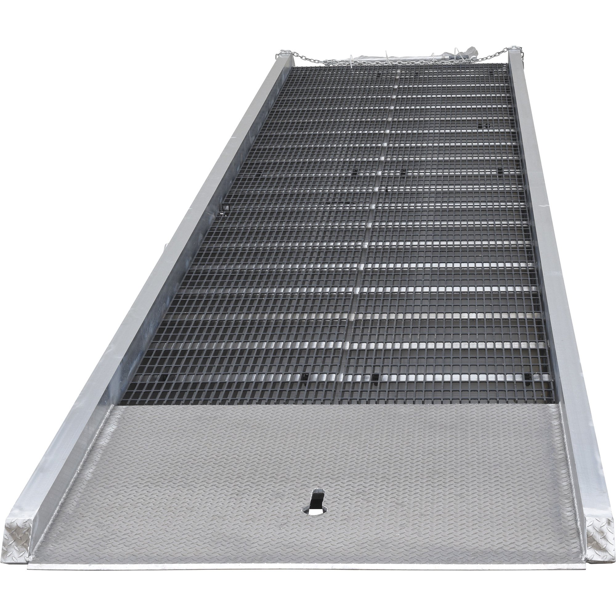 Vestil Yard Ramp — Aluminum with Steel Grating, 30,000-Lb. Capacity, 30 ...