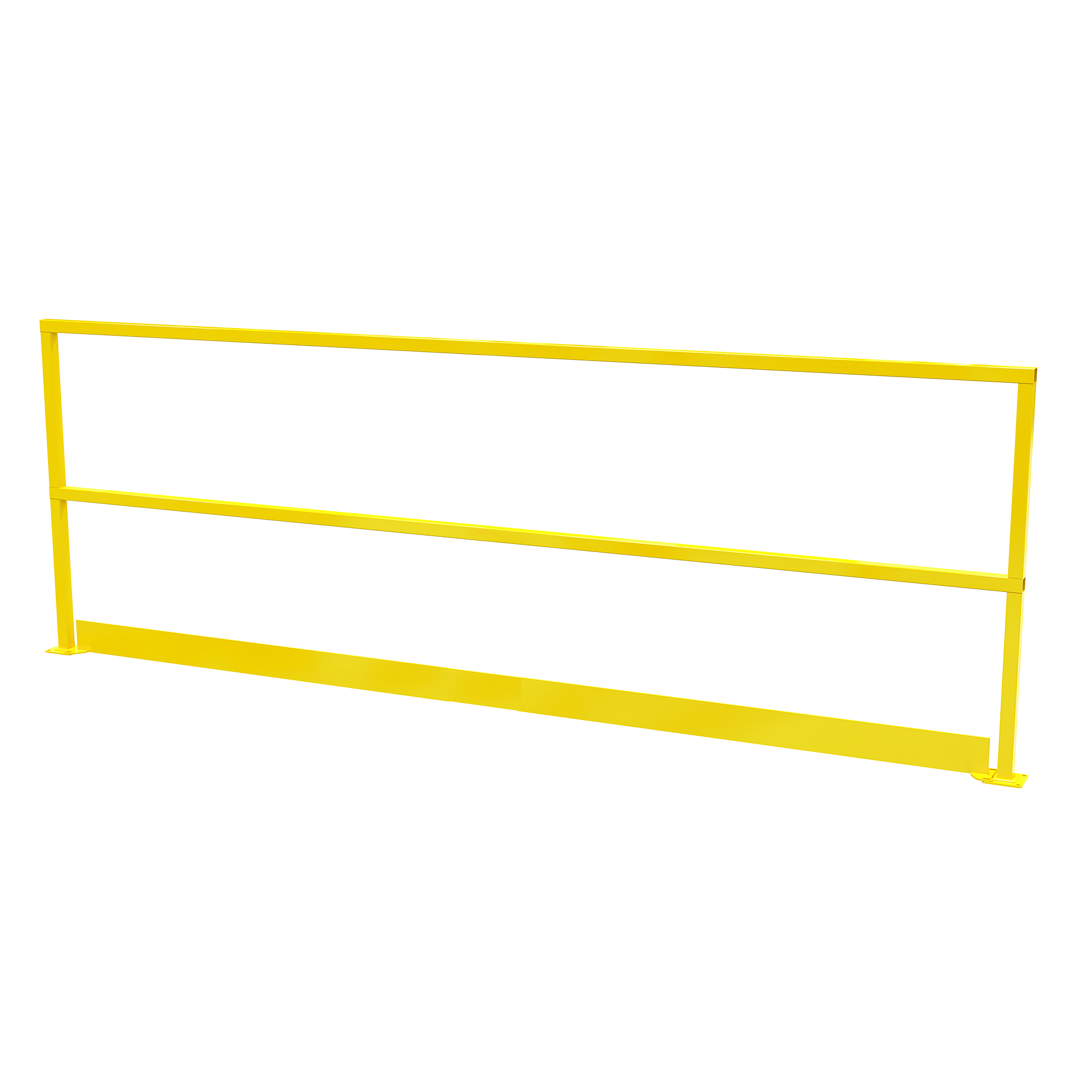 Vestil Steel Square Safety Handrails with Toeboard - 122.5in.L x 42in.H ...