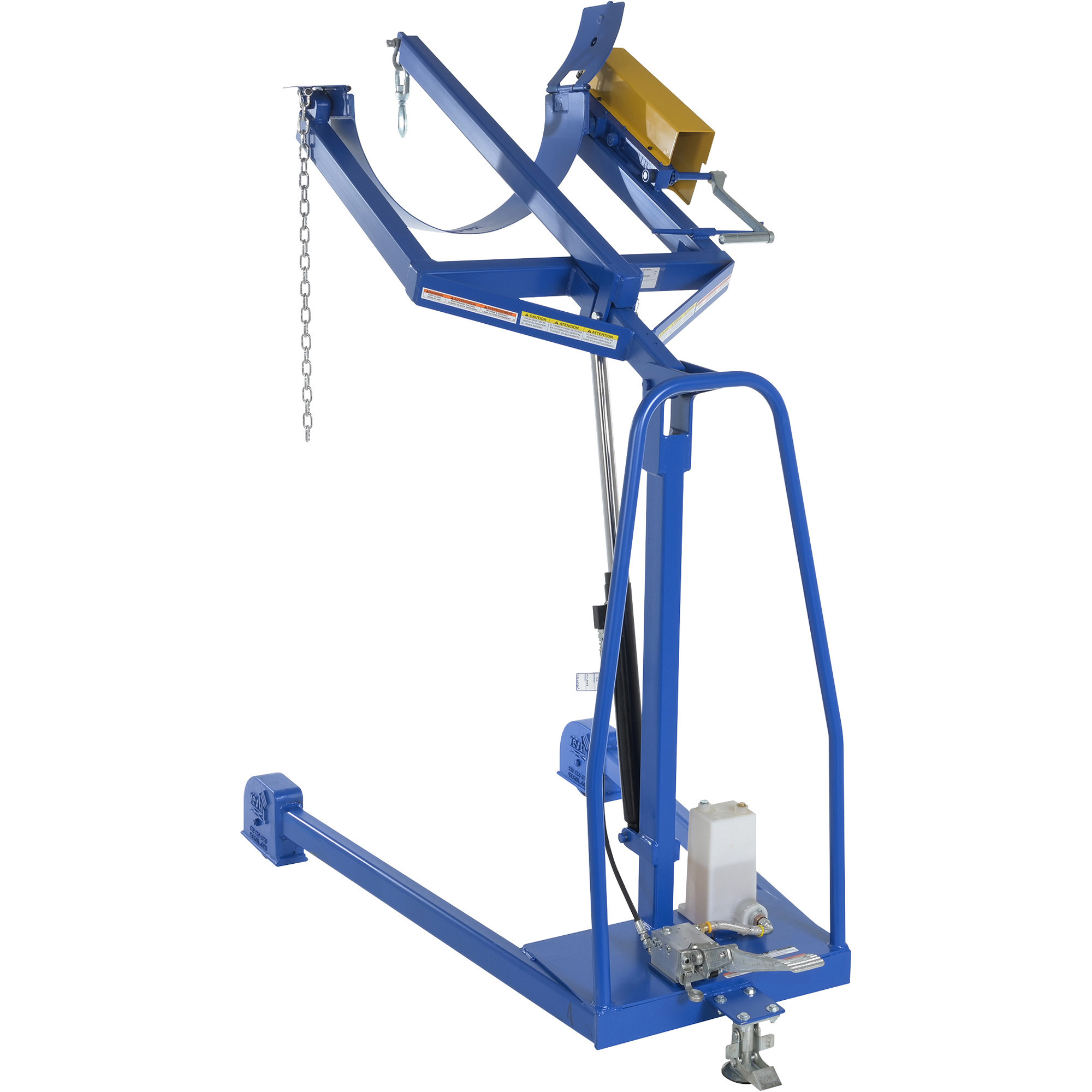 Vestil Portable Drum Carrier/Rotator/Boom - 800-Lb. Capacity, 71 1/4in ...
