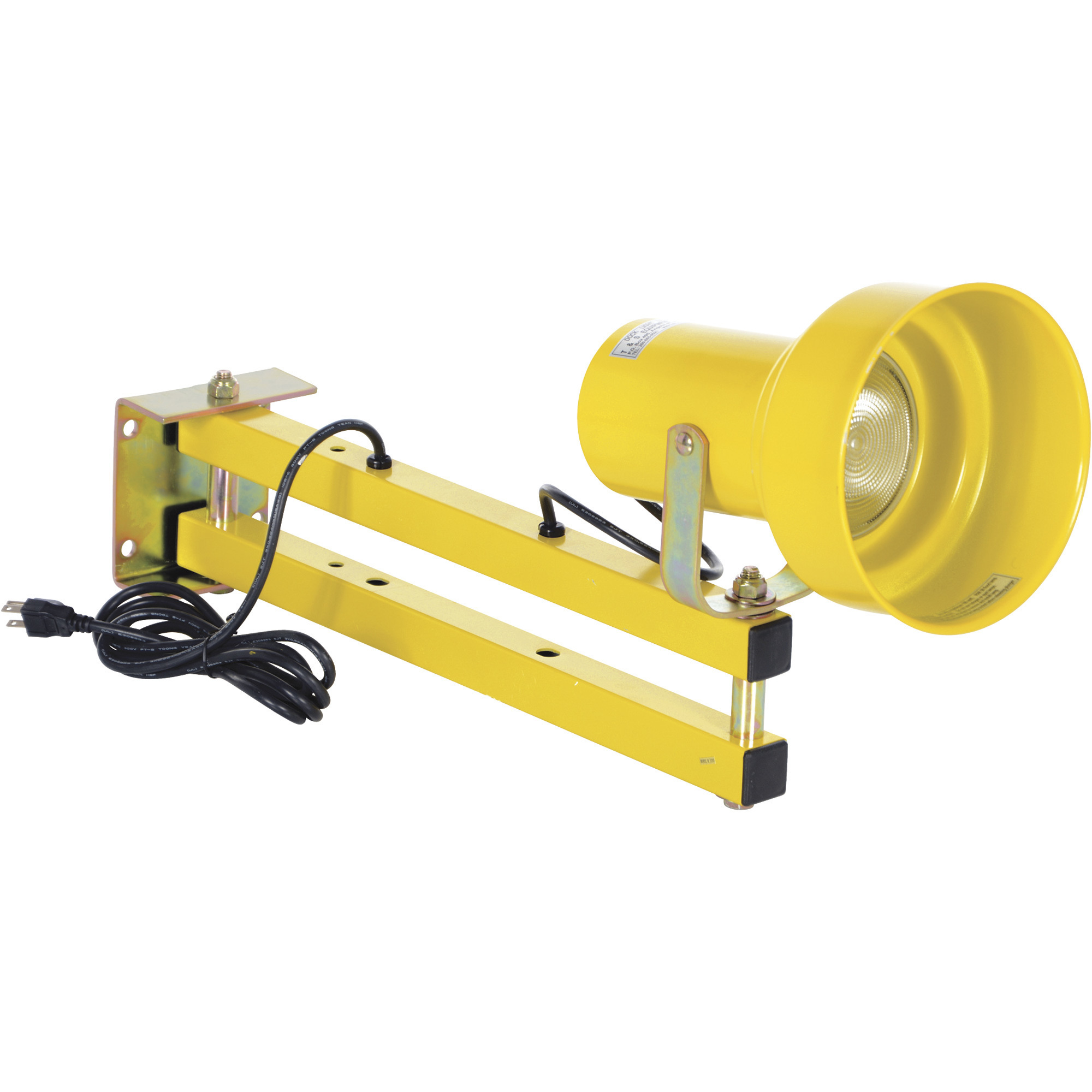 Vestil Incandescent Dock Loading Light - 24in. Single Arm, 90 Watts ...