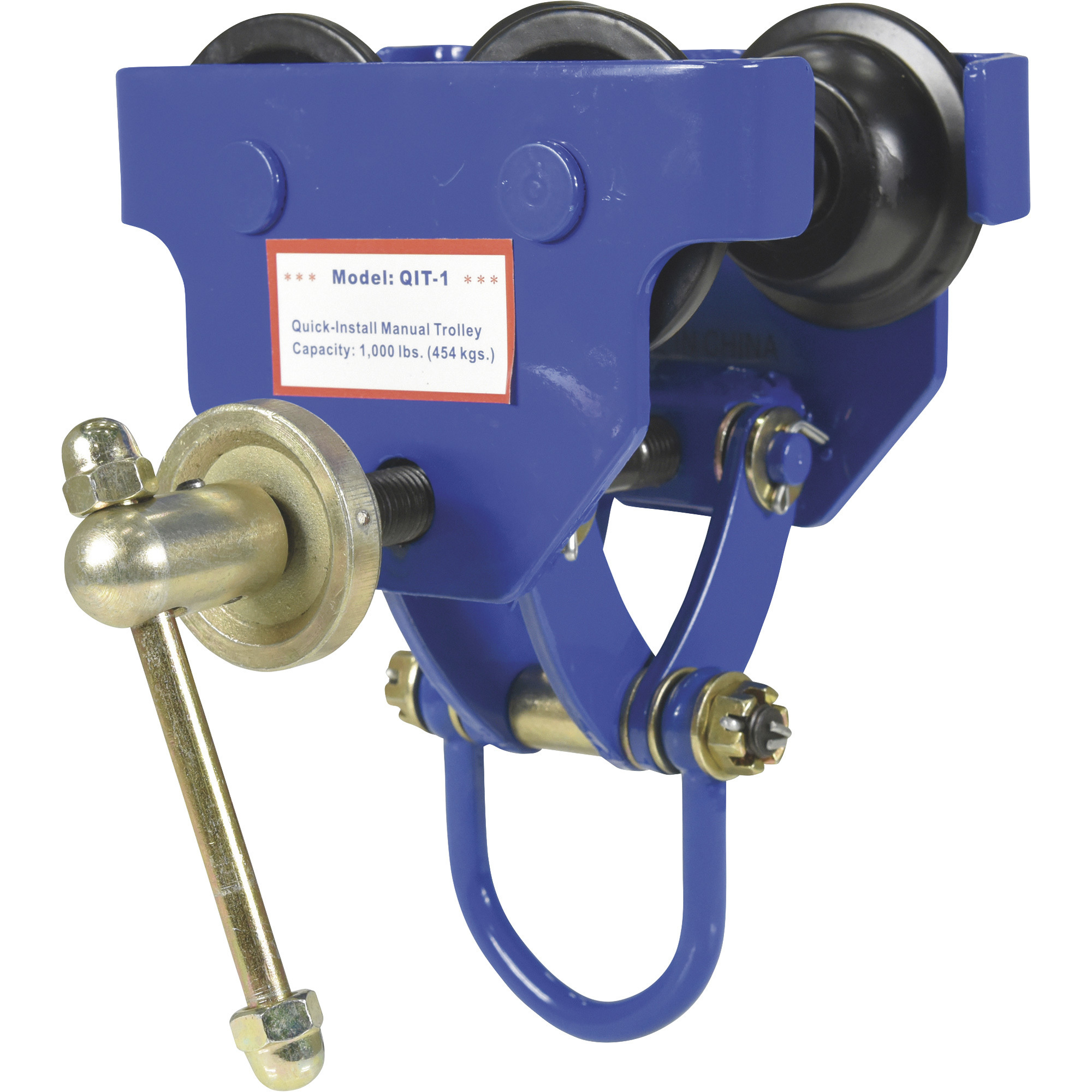 Vestil Quick Install Manual Trolley - 1000-Lb. Capacity, Adjustable ...