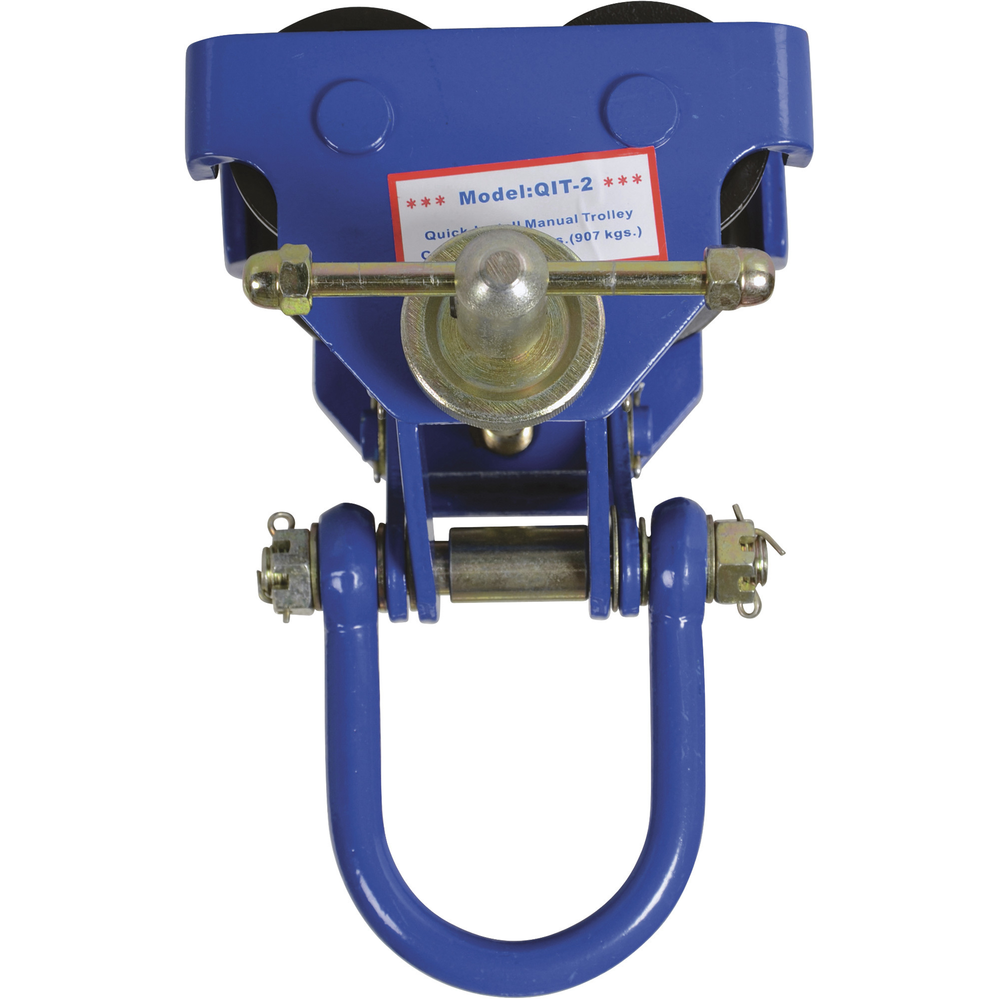 Vestil, QUICK INSTALL MANUAL TROLLEY, Capacity 2000 lb, Style Manual ...