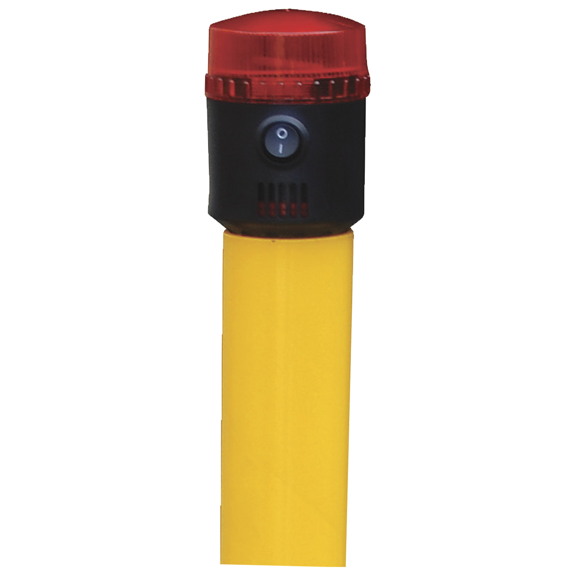 Vestil Spring Loaded Steel Bollard with Beeper and Strobe Light — 42in ...