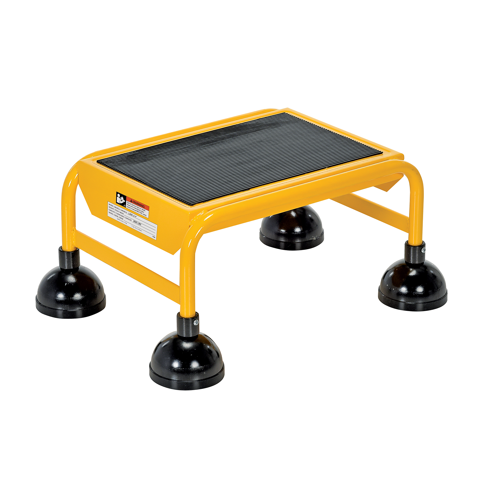 Vestil Commercial Rolling Stairs - 1 Step, 300-Lb. Capacity, Spring ...