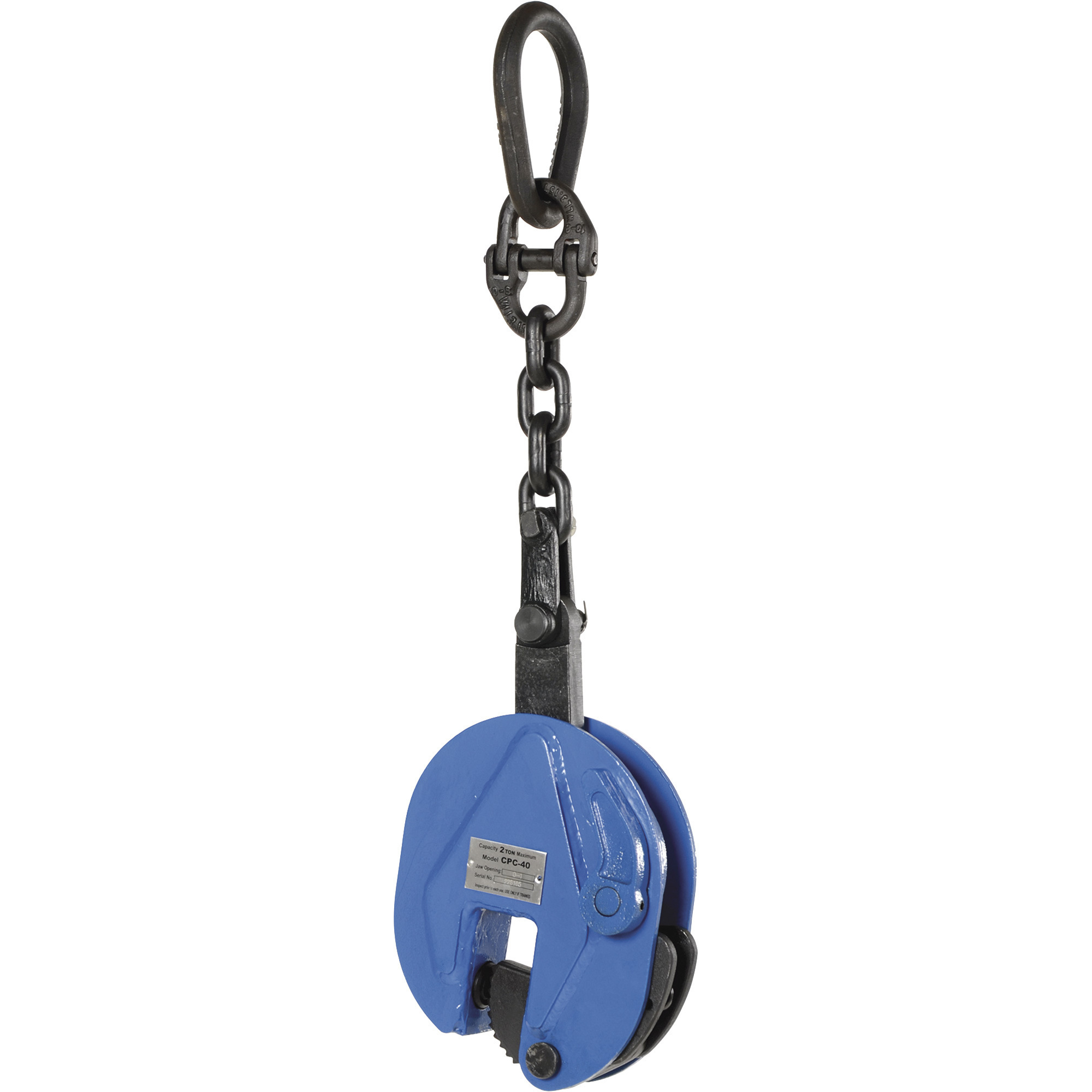Vestil Vertical Plate Clamp with Chain - 4,000-Lb. Capacity, Heavy-Duty ...