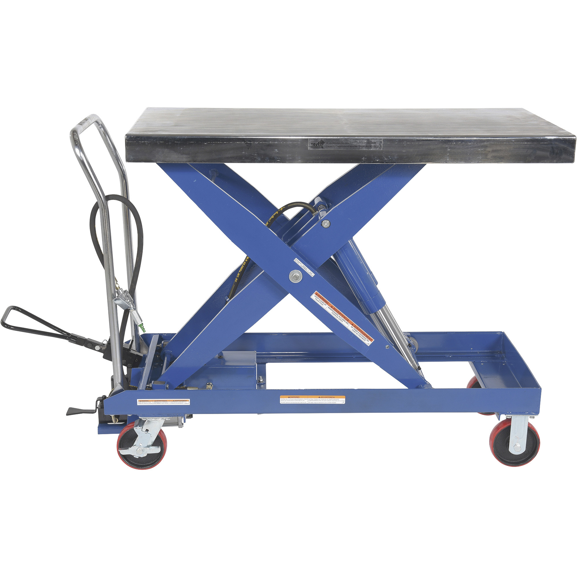 Vestil Air Hydraulic Scissor Cart - 2000-Lb. Capacity, 15in. to 39.5in ...