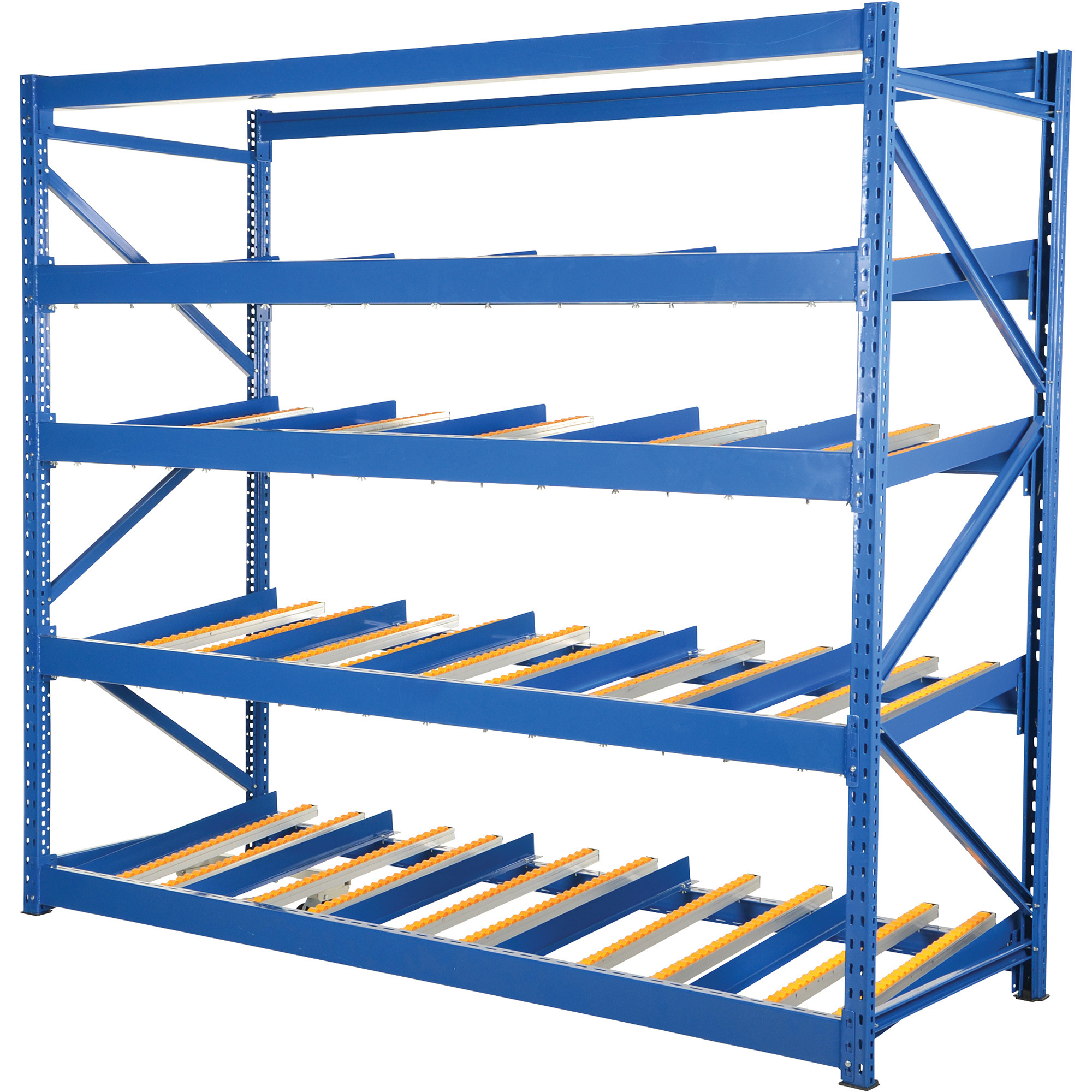 Vestil, Steel Carton Flow Rack 3 Ft. Length 4 Level 1,000 Lb. Capacity ...