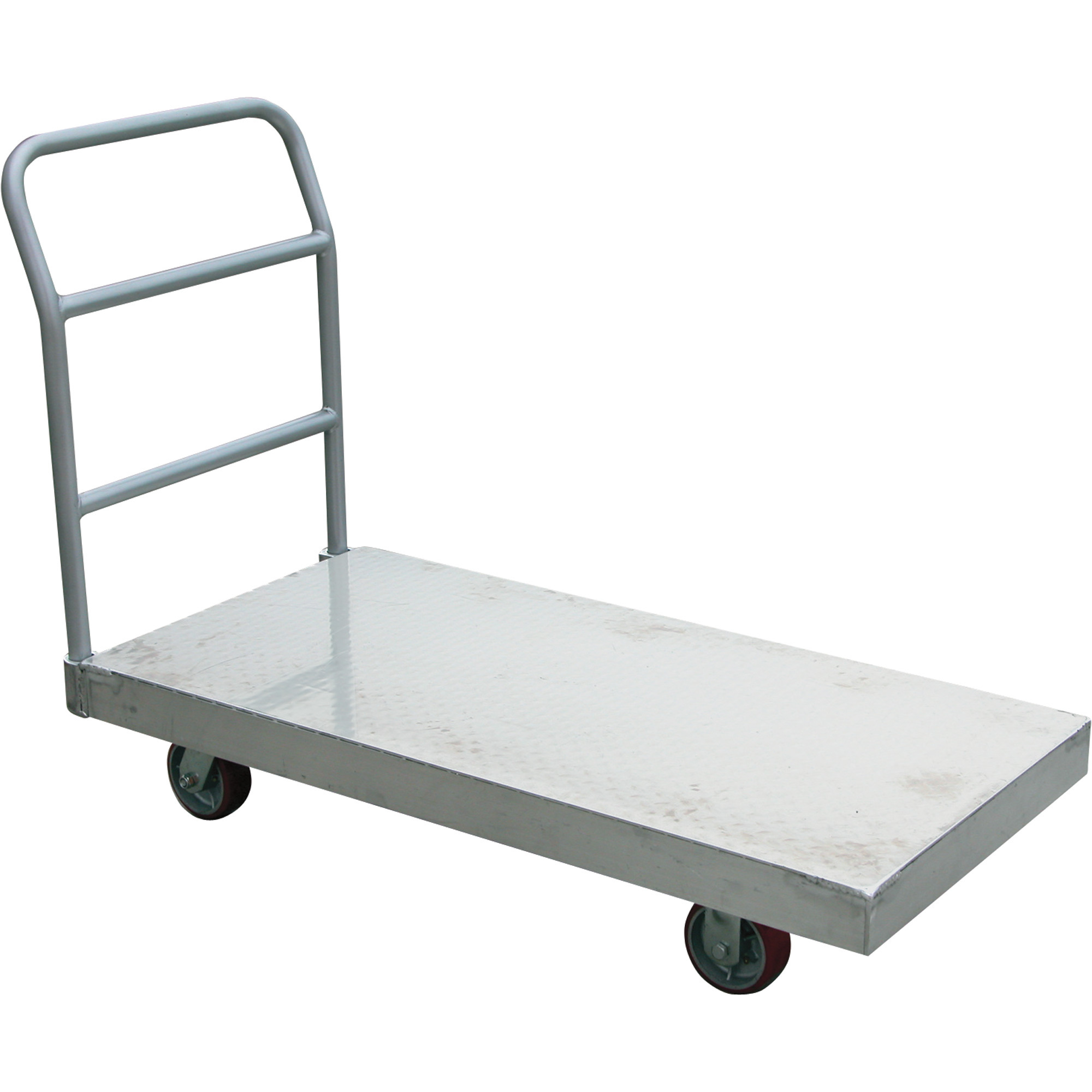 Vestil Aluminum Sheet Deck Platform Truck - 48in.L x 24in.W, 3,600-Lb. Capacity, Poly-on-Steel ...