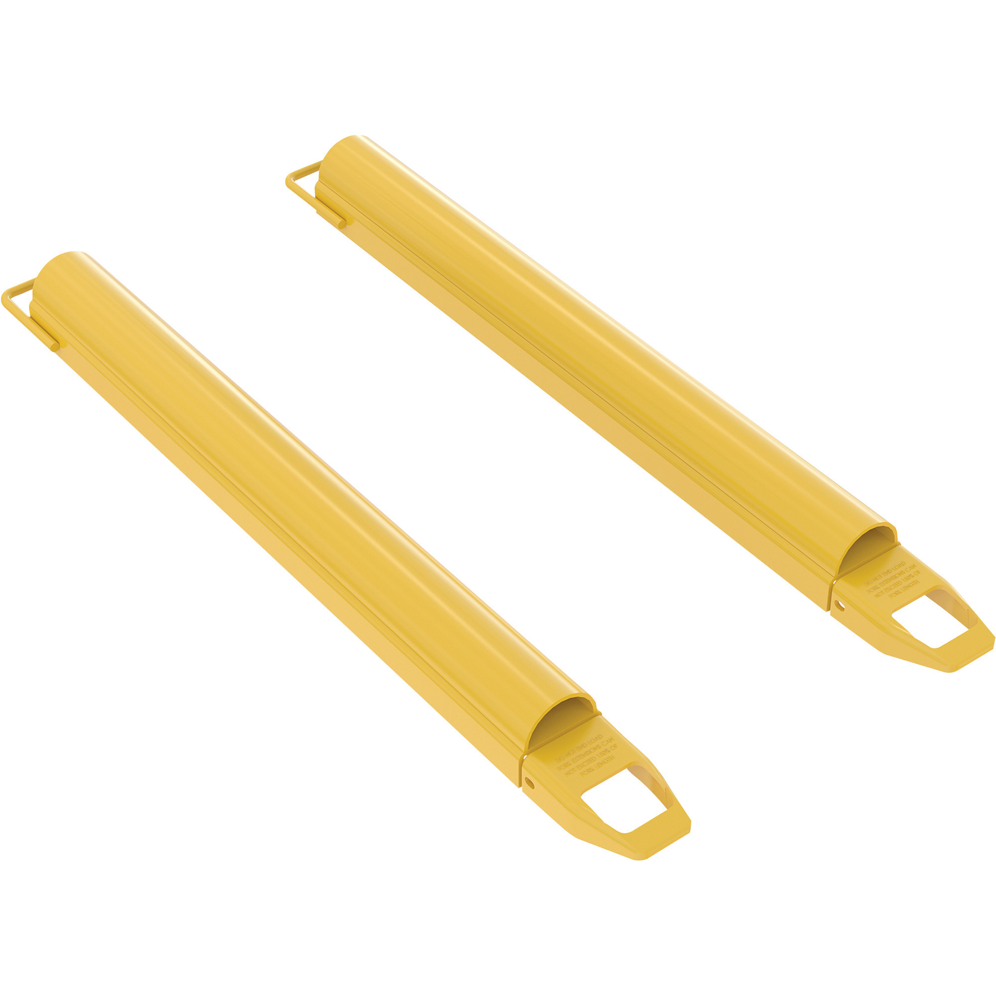 Vestil Fork Extensions, Round, 54in.L, Fits 4in.W Forks, 2-Pc. Set ...