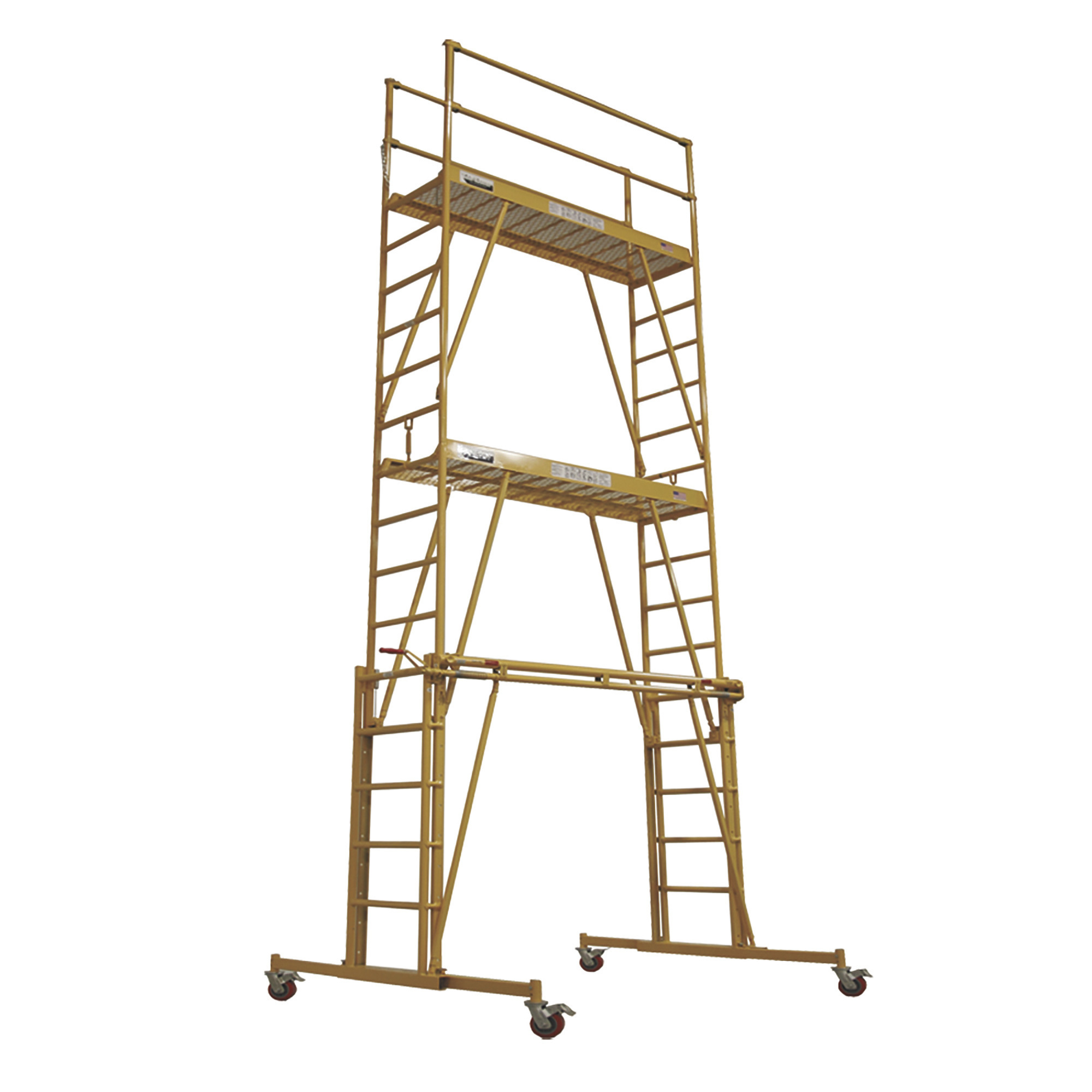 Tele-Tower Adjustable Work Platform, 550-Lb. Capacity, 18-24ft. Working ...