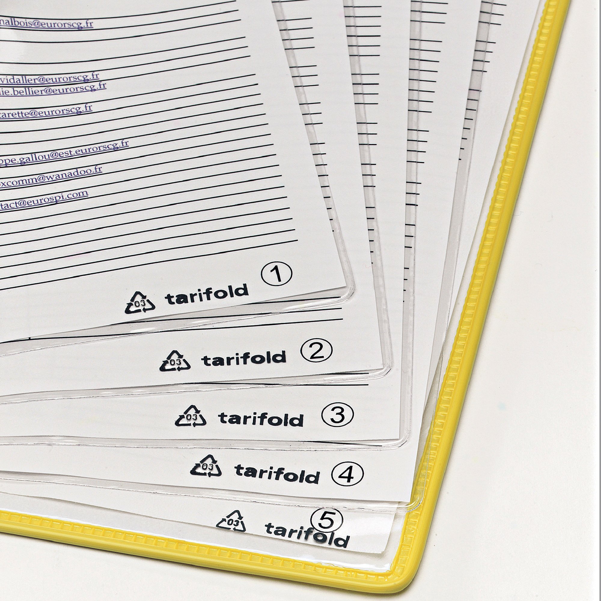 Tarifold Fold Five Document Display Pockets for Wall or Desk Systems, 5 ...