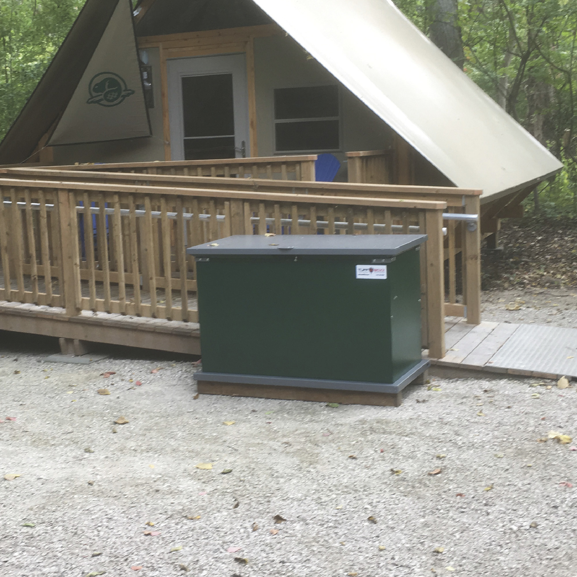 TuffBoxx Grizzly Bear-Resistant Mid-Size Storage Bin — Moss Green, 51in ...