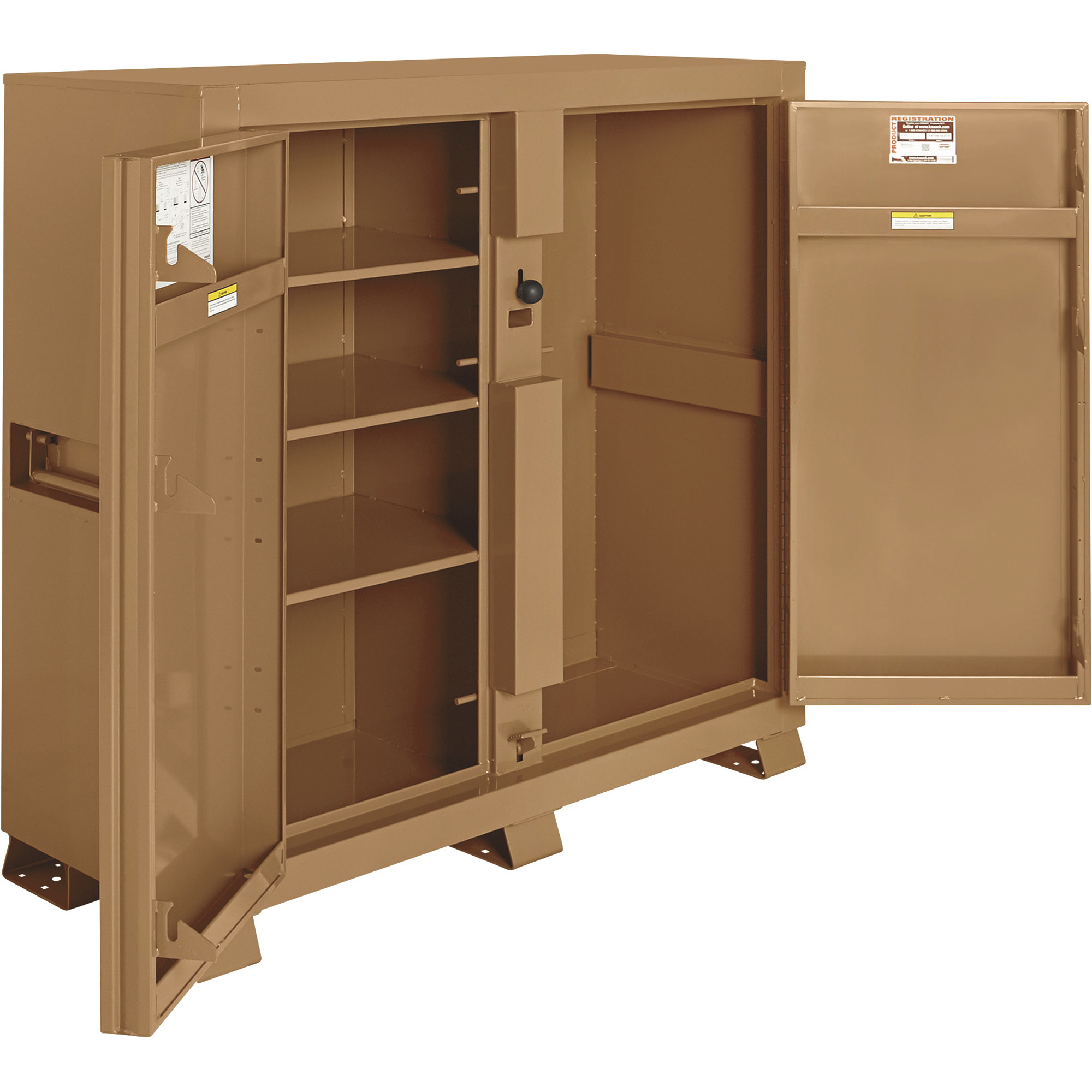 KNAACK Jobmaster Cabinet, Tan, 47.5 Cu. Ft. Capacity, 60in.W x 24in.D x ...