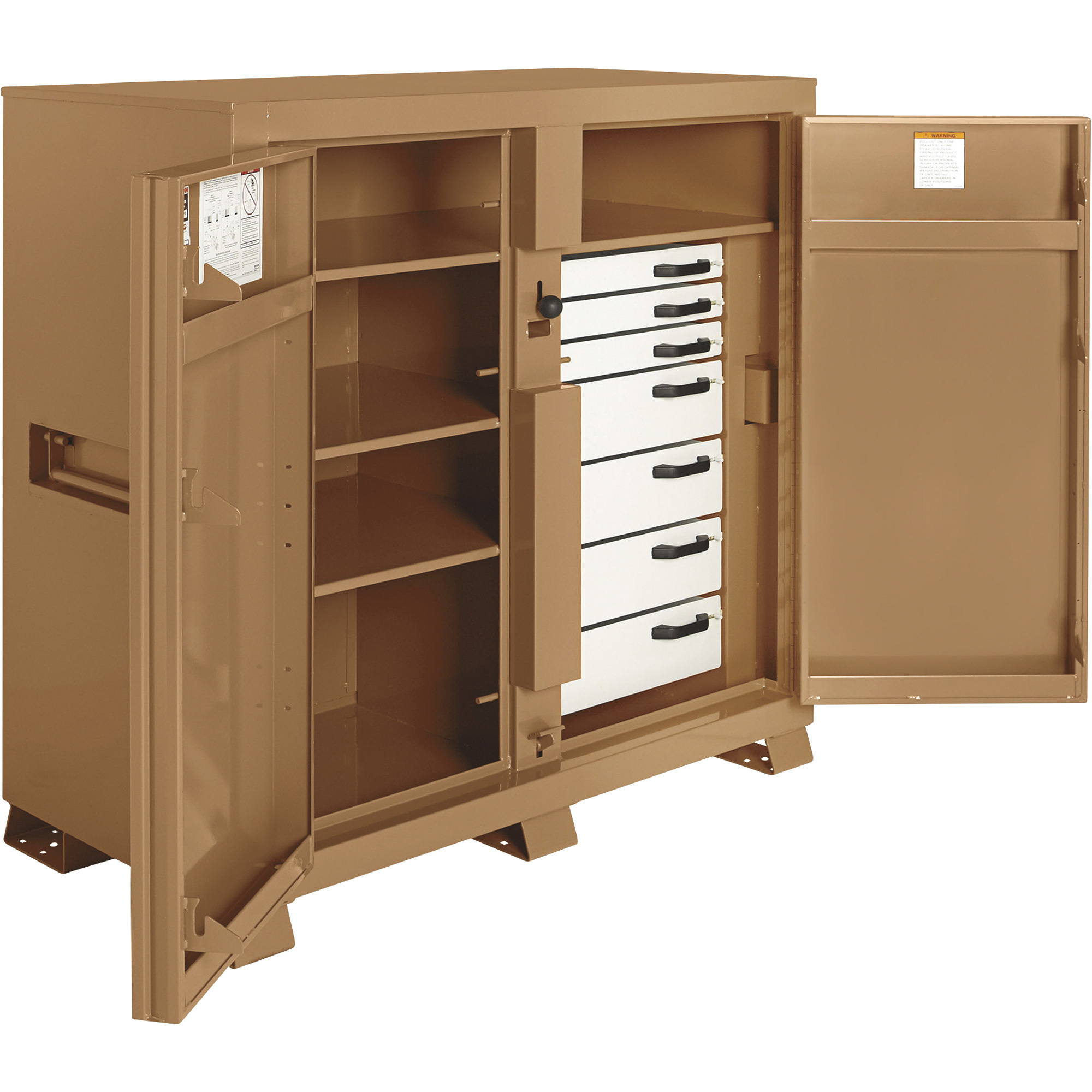 KNAACK Jobmaster Cabinet, Tan, 54.9 Cu. Ft. Capacity, 60in.W x 30in.D x ...