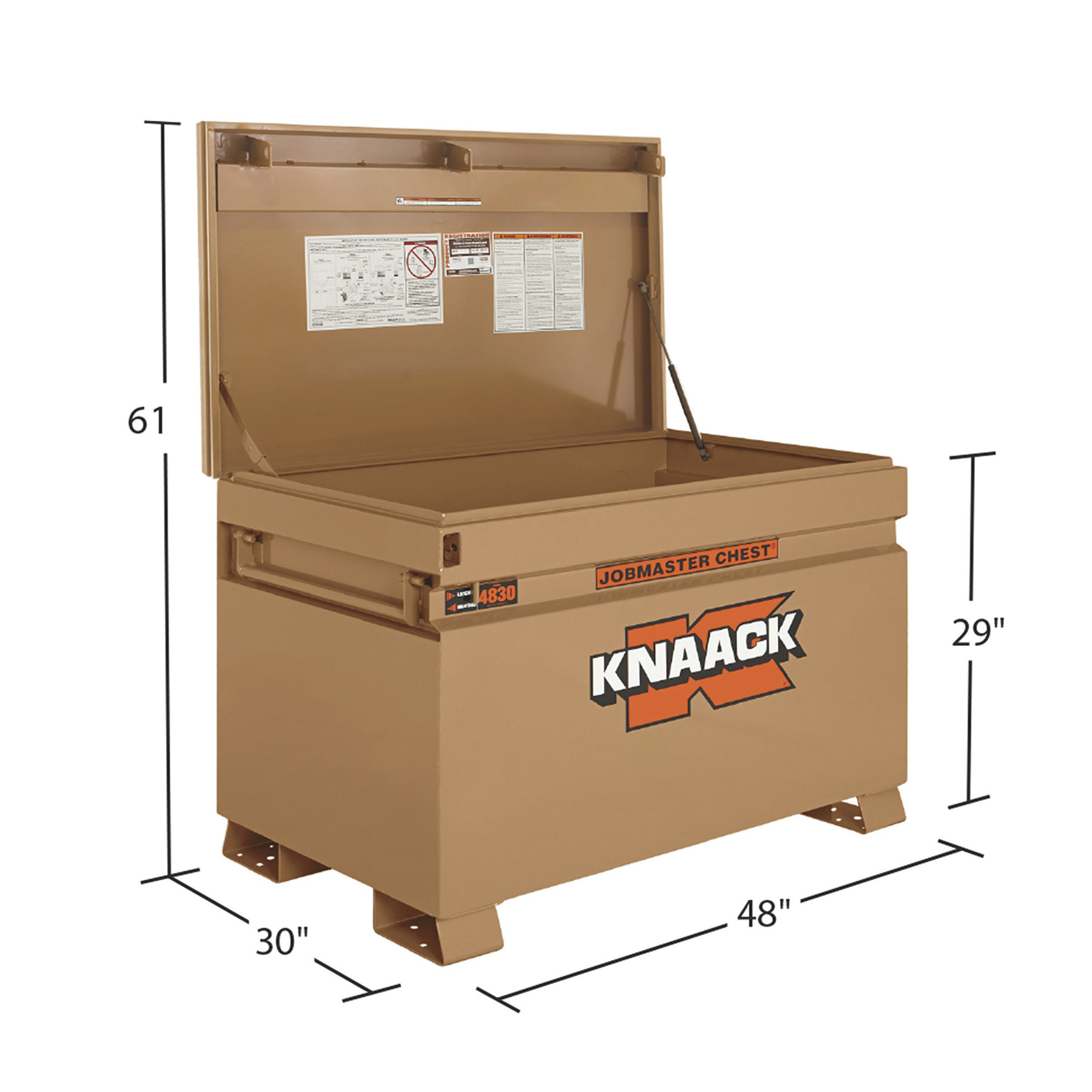 KNAACK Jobmaster Chest, 25.25 Cu. Ft., 48in.W x 30in.D x 34.25in.H ...