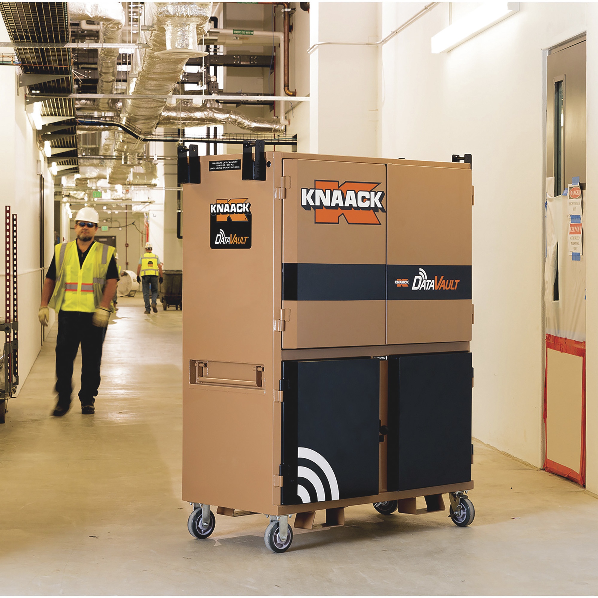 KNAACK DataVault Mobile Digital Plan Station, Tan, 57.6 Cu. Ft., 55in.W ...
