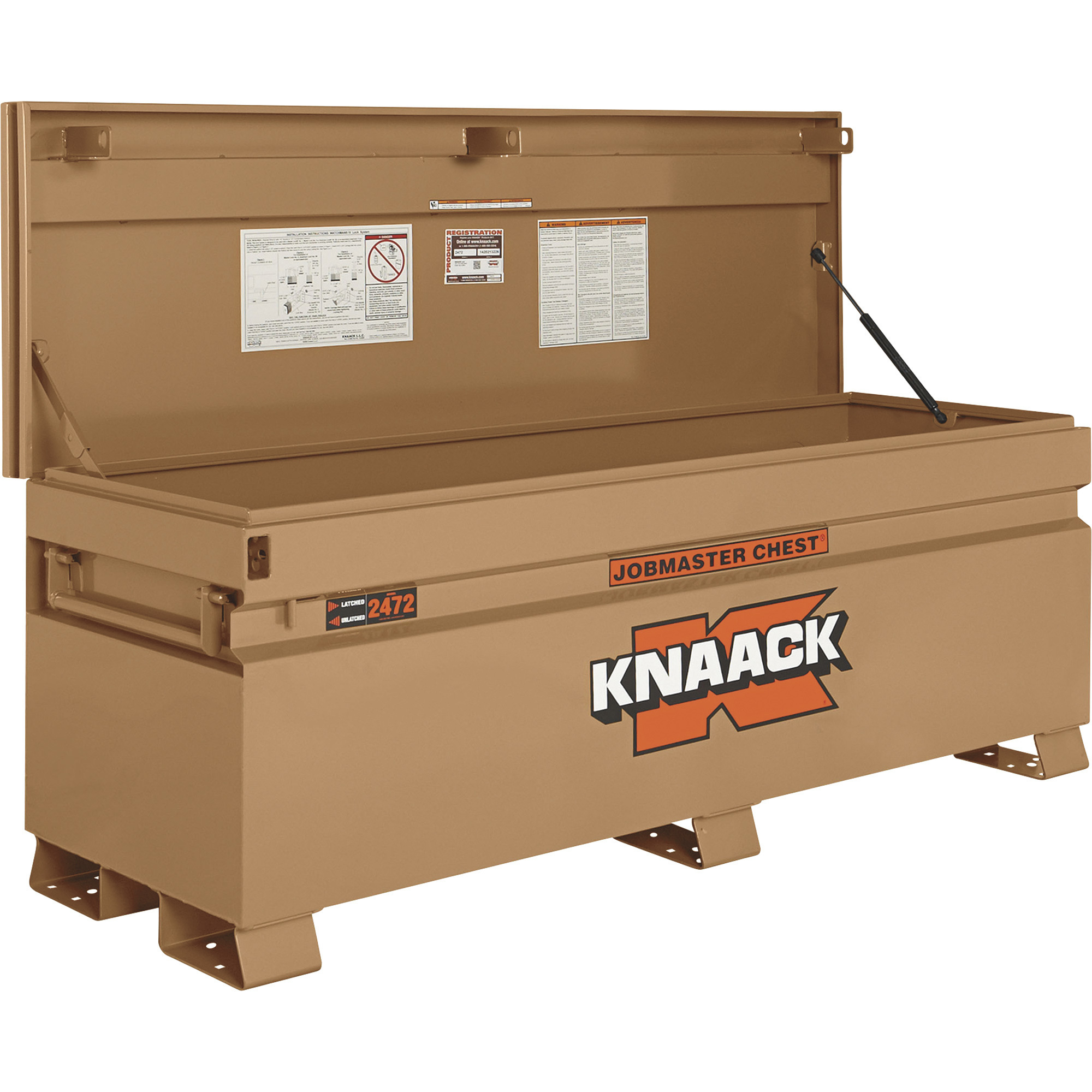 KNAACK Jobmaster Tool Box, 24.5 Cu. Ft., 72in.W x 24in.D x 28.25, Model ...