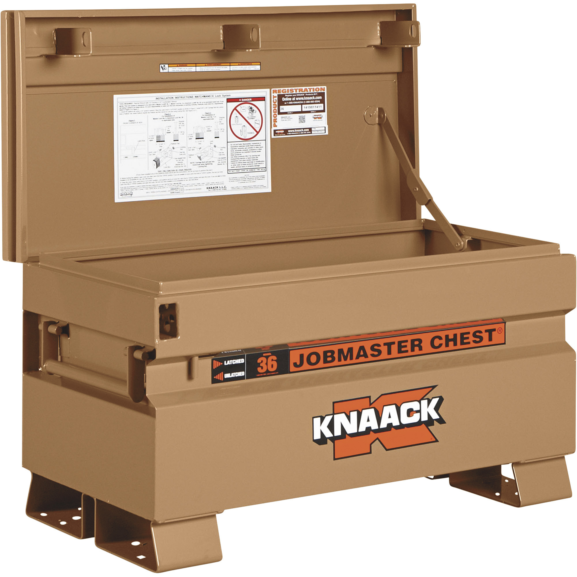 KNAACK Jobmaster Tool Box, 7 Cu. Ft., 36in.W x 19in.D x 21.5in.H, Model ...