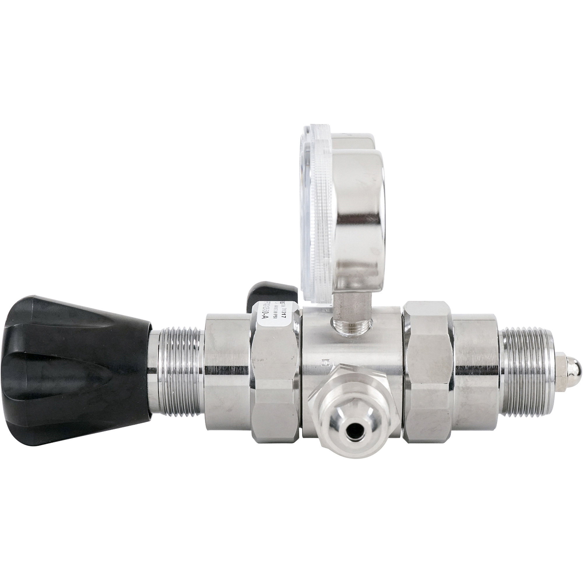 Harris Industrial Air Specialty Gas Lab Regulator — CGA 590, Two-Stage, 316L Stainless Steel, 0 ...