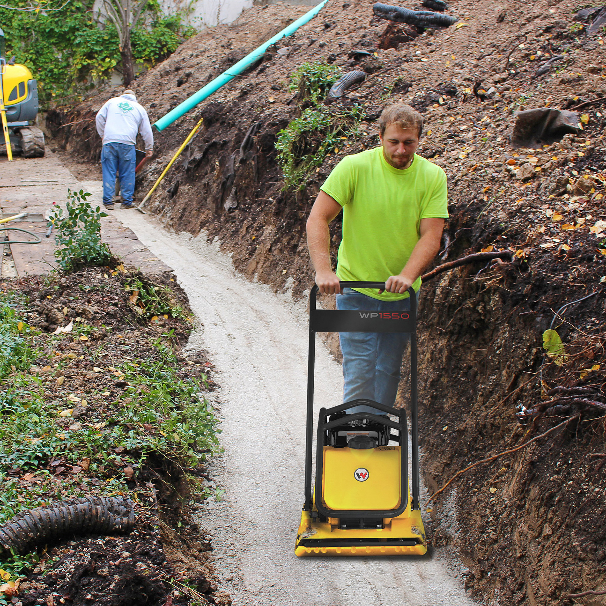 Wacker Neuson Vibroplate Compactor , 4.15 HP Honda Air-Cooled, 4-Cycle ...