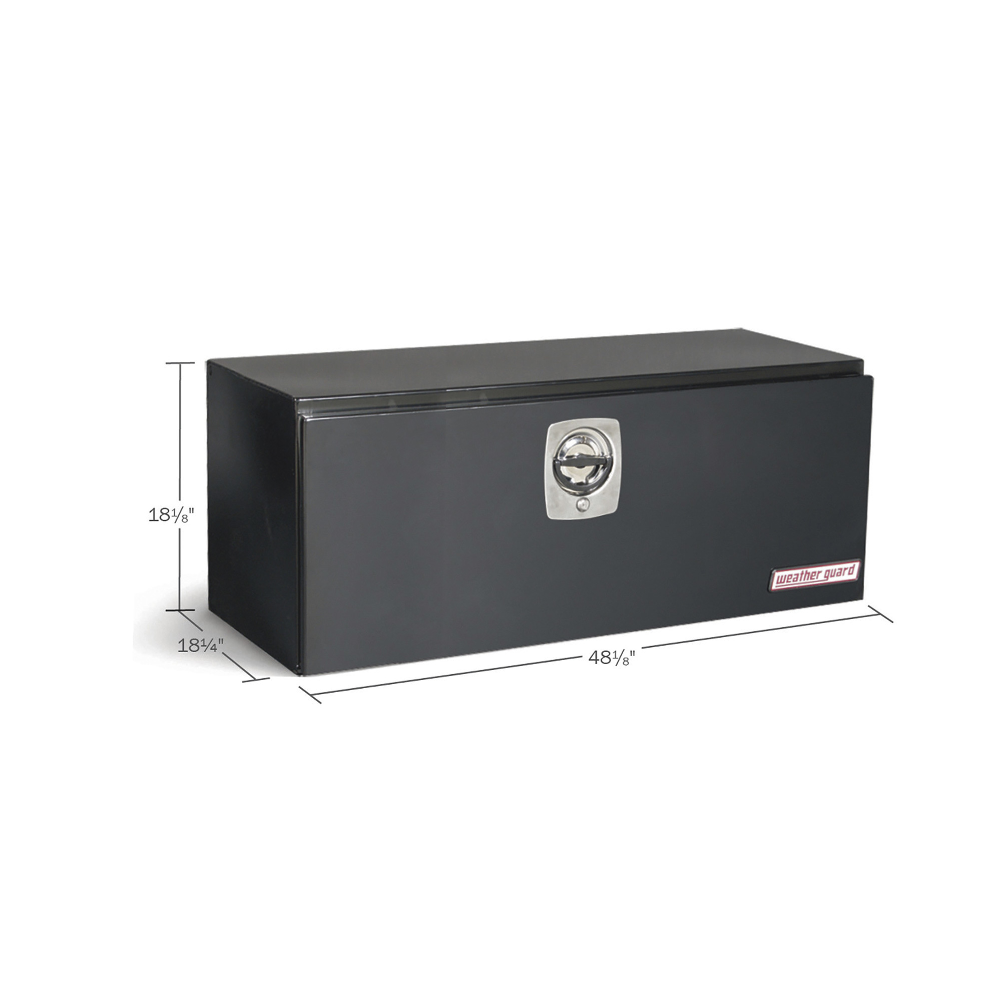 Weather Guard Underbody Truck Tool Box, Steel, Gloss Black, 48.13in.L x ...