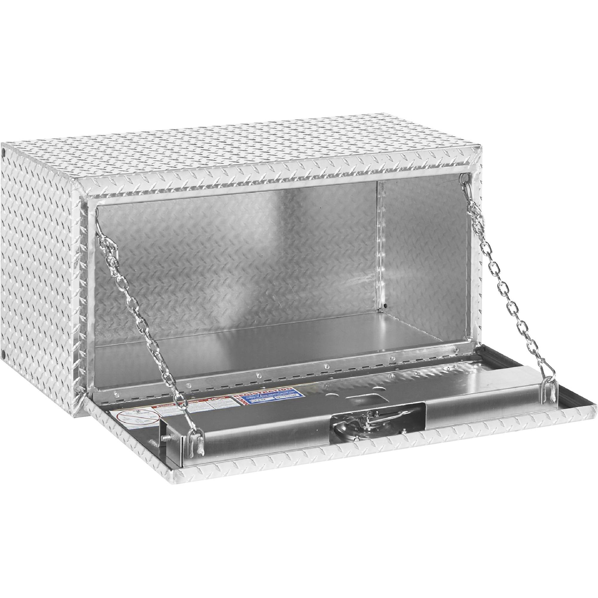 Weather Guard Underbed Truck Tool Box — Aluminum, Diamond Plate, 36 ...