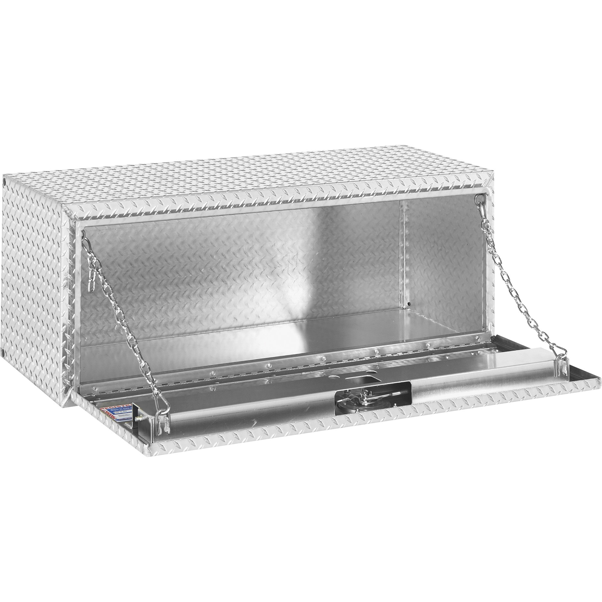 Weather Guard Underbed Truck Tool Box — Aluminum, Diamond Plate, 48 ...