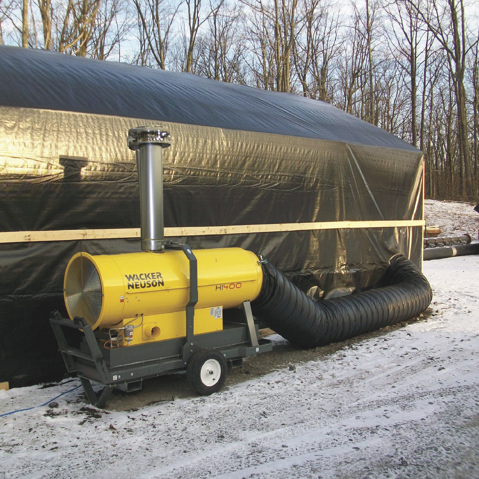 Wacker Neuson Portable Indirect-Fired Construction Heater with Adapter ...