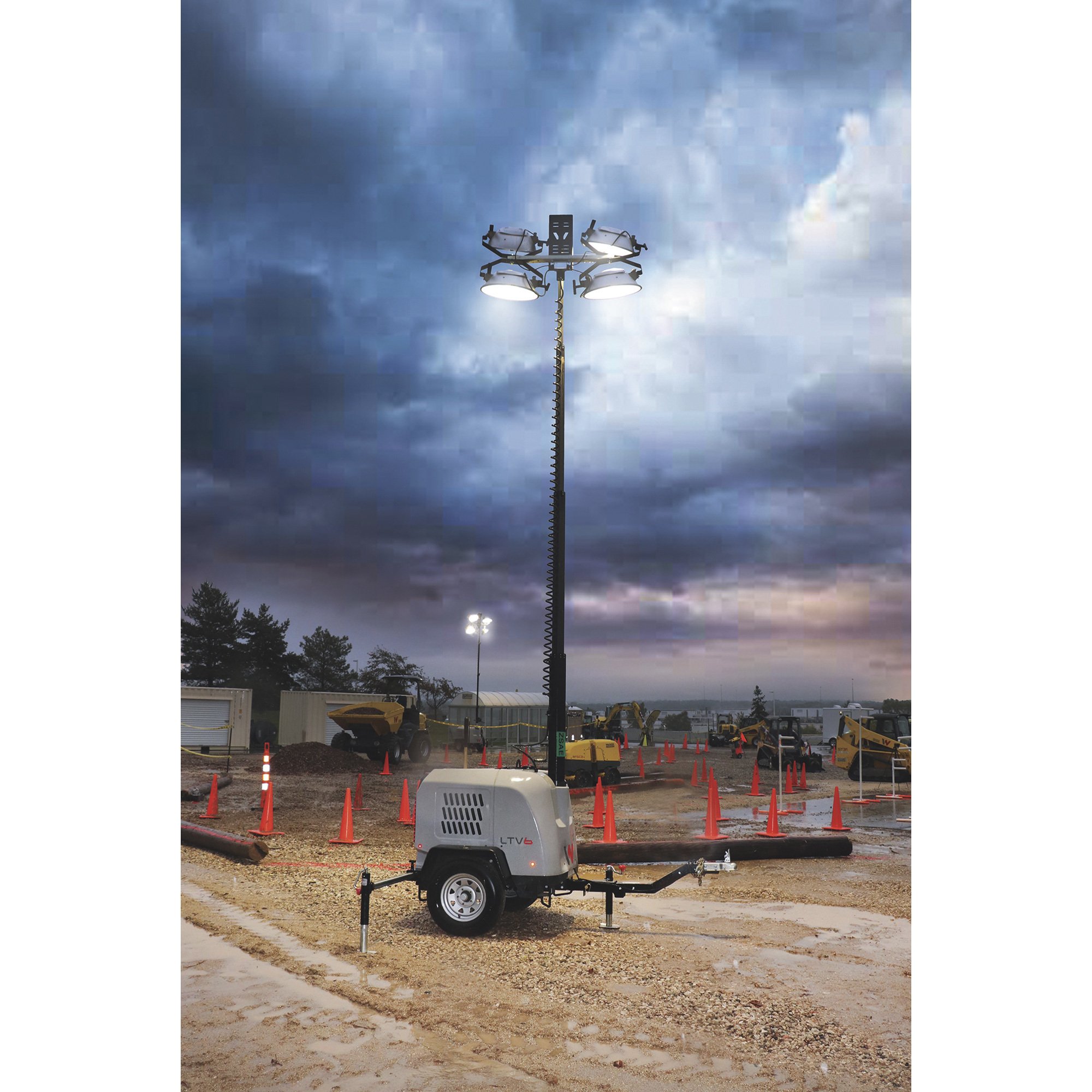 Wacker Neuson Compact Light Tower — 6 kW, Model# LTV6L, 5100036087 ...