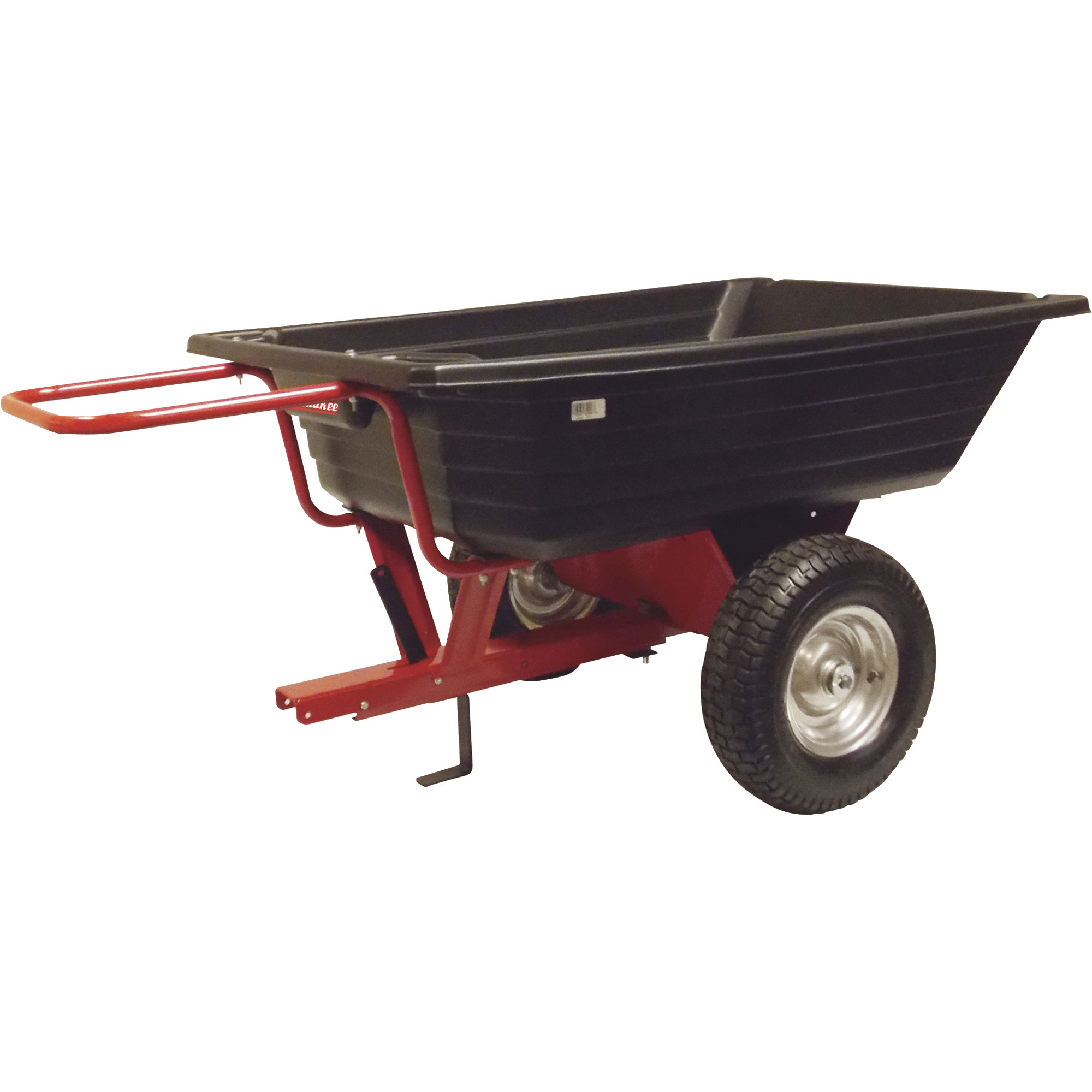 Milwaukee Push/Pull Poly Utility Trailer Dump Cart, 10 cu. ft./800-Lb ...