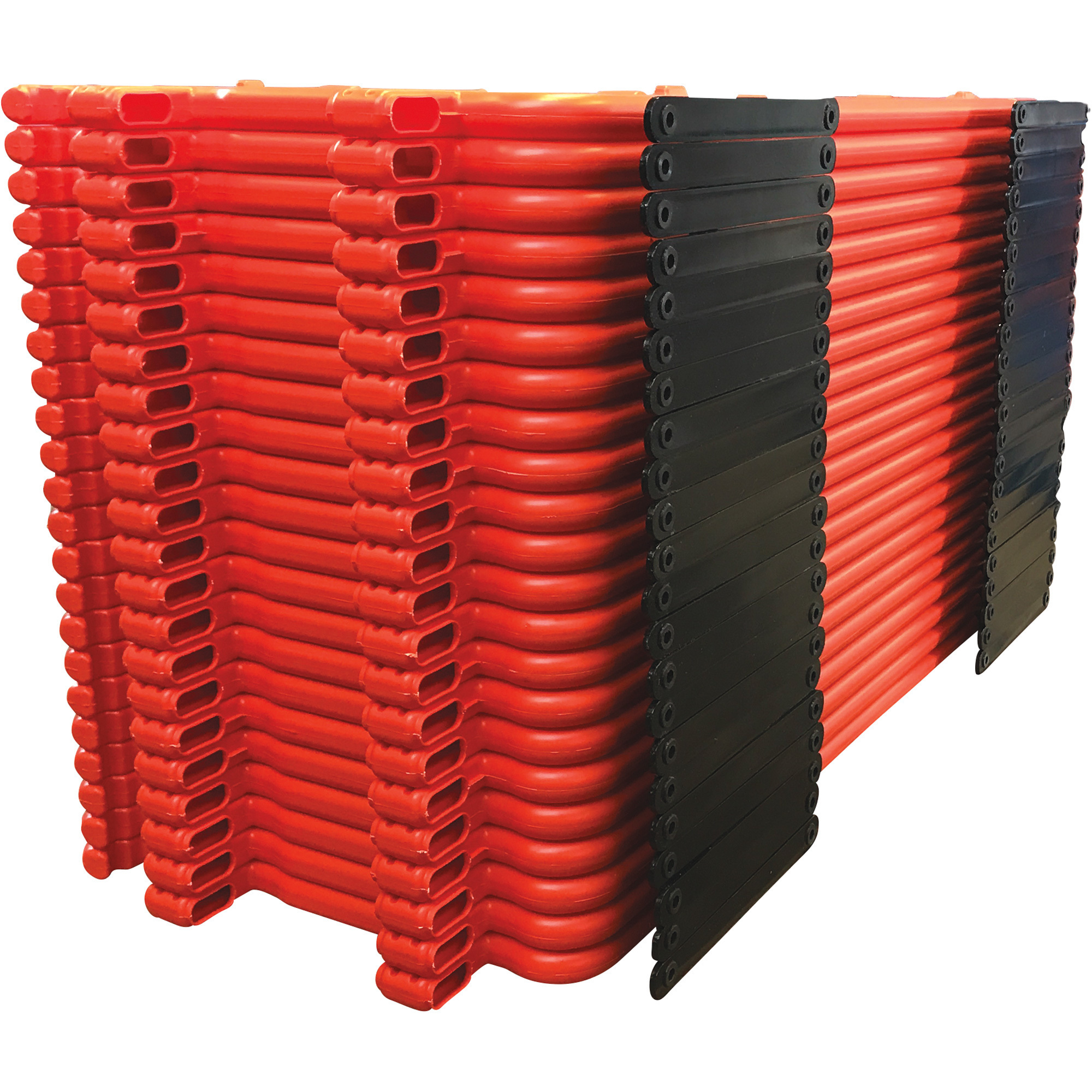 Plasticade Crowcade Deluxe Parade Barricade with Anti-Trip Feet, Orange ...