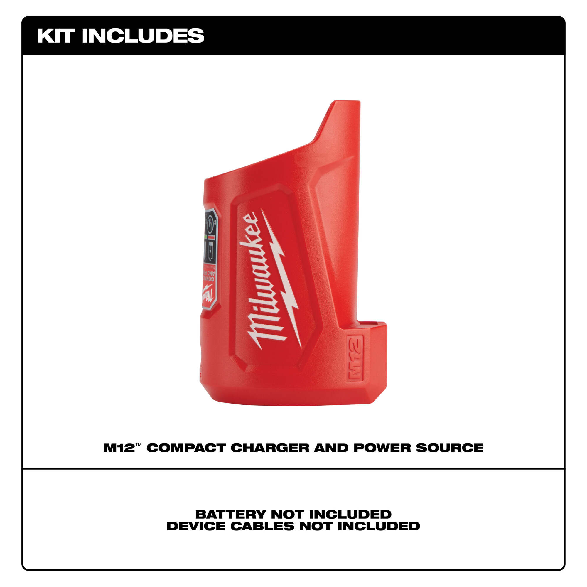 Milwaukee M12 Compact Charger and Power Source , 12 Volt, Model# 48-59 ...