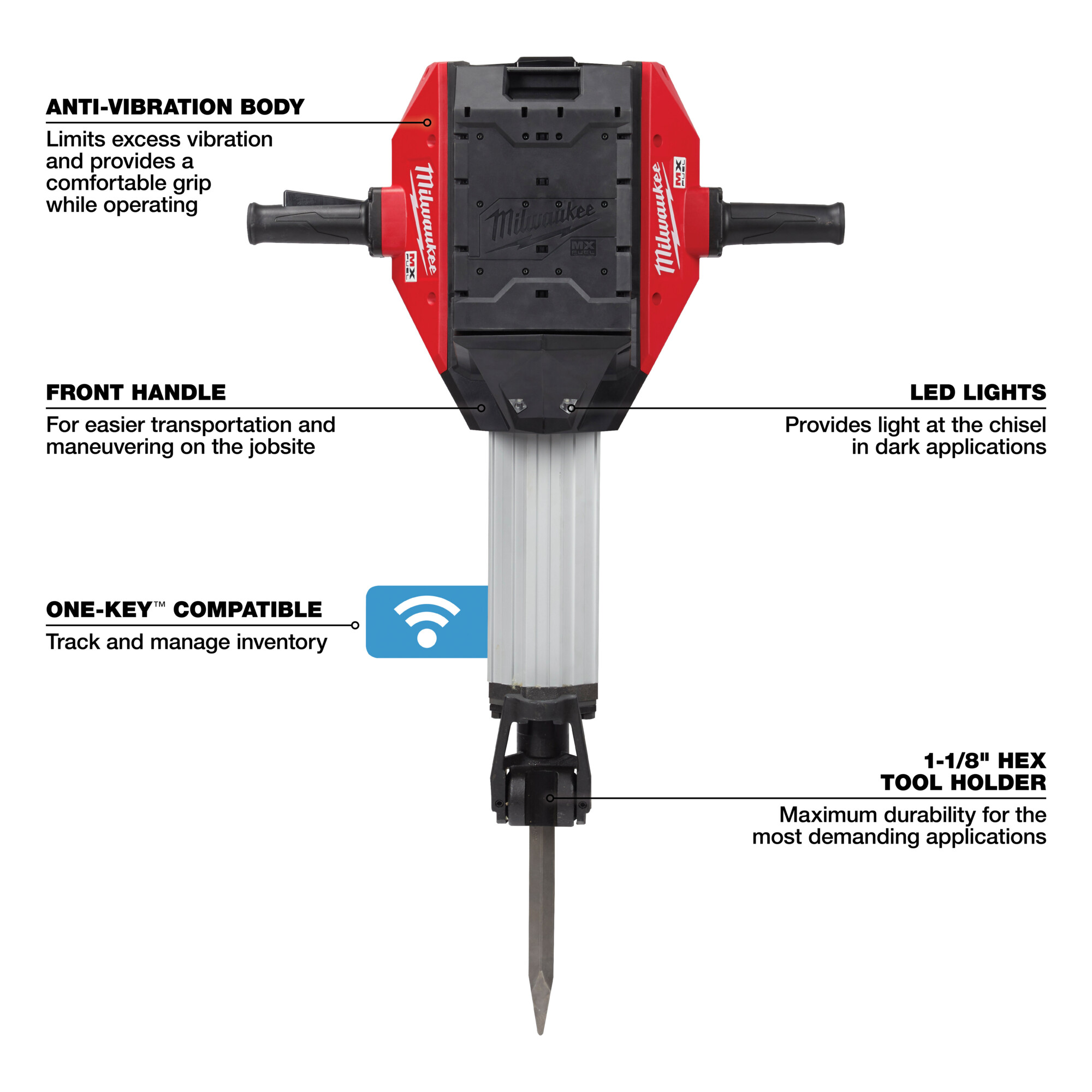 Milwaukee MX FUEL Cordless Demolition Breaker, Model# MXF368-1XC ...