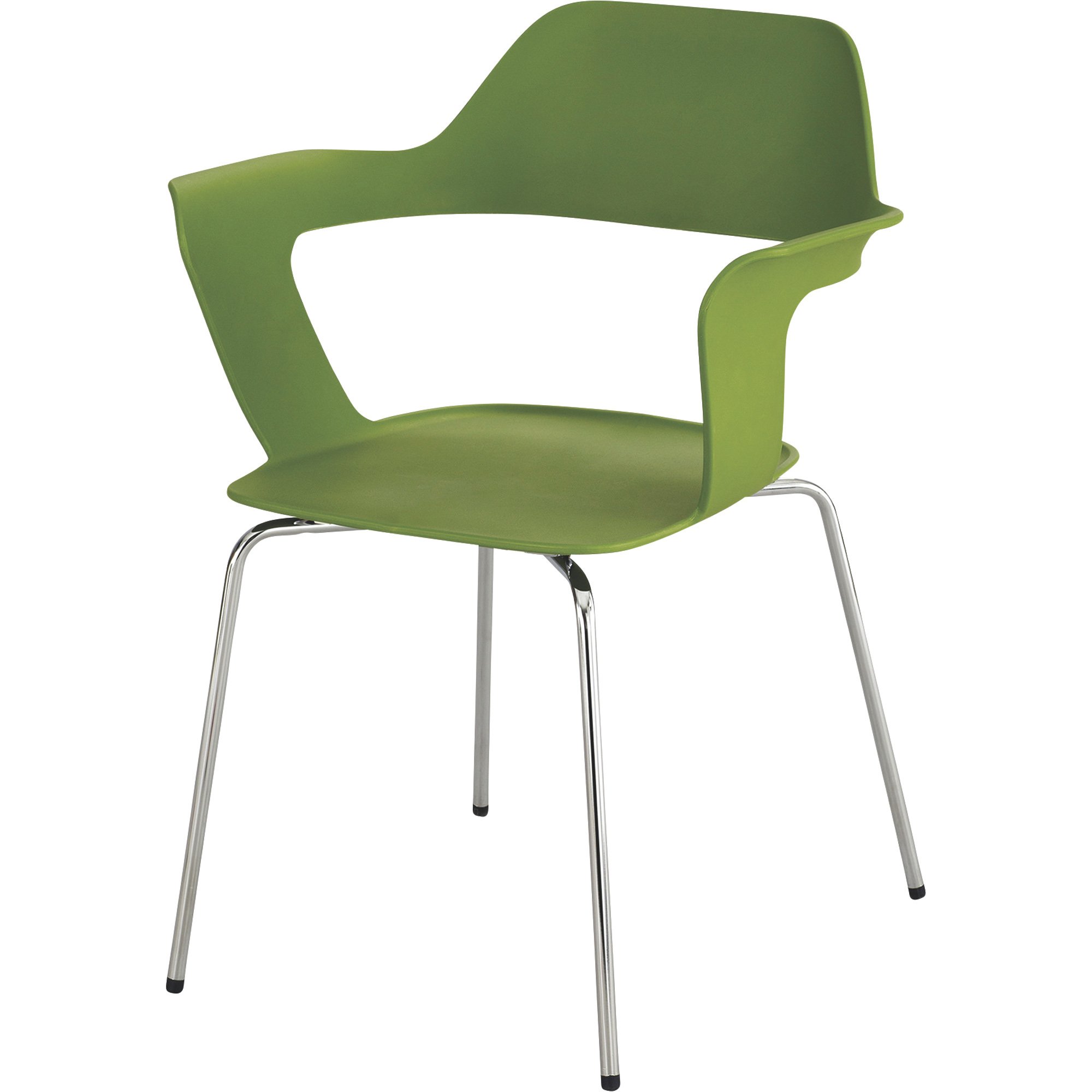 Safco Bandi Shell Stack Chairs — Set of 2, Green, Model# 4275GN ...