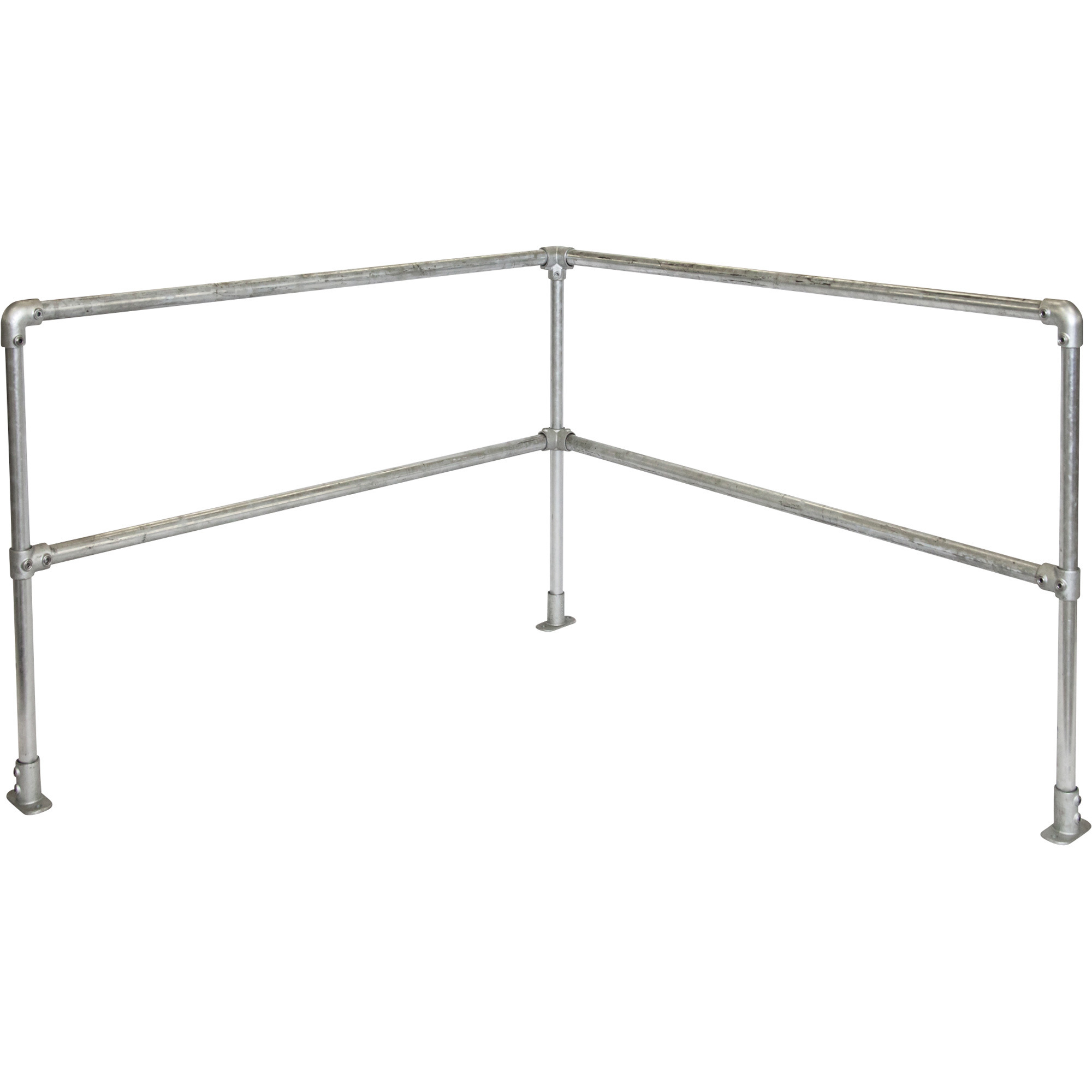 Safety Rail Company Accu-Fit Express Rail Kit, Corner, Galvanized, 6ft ...