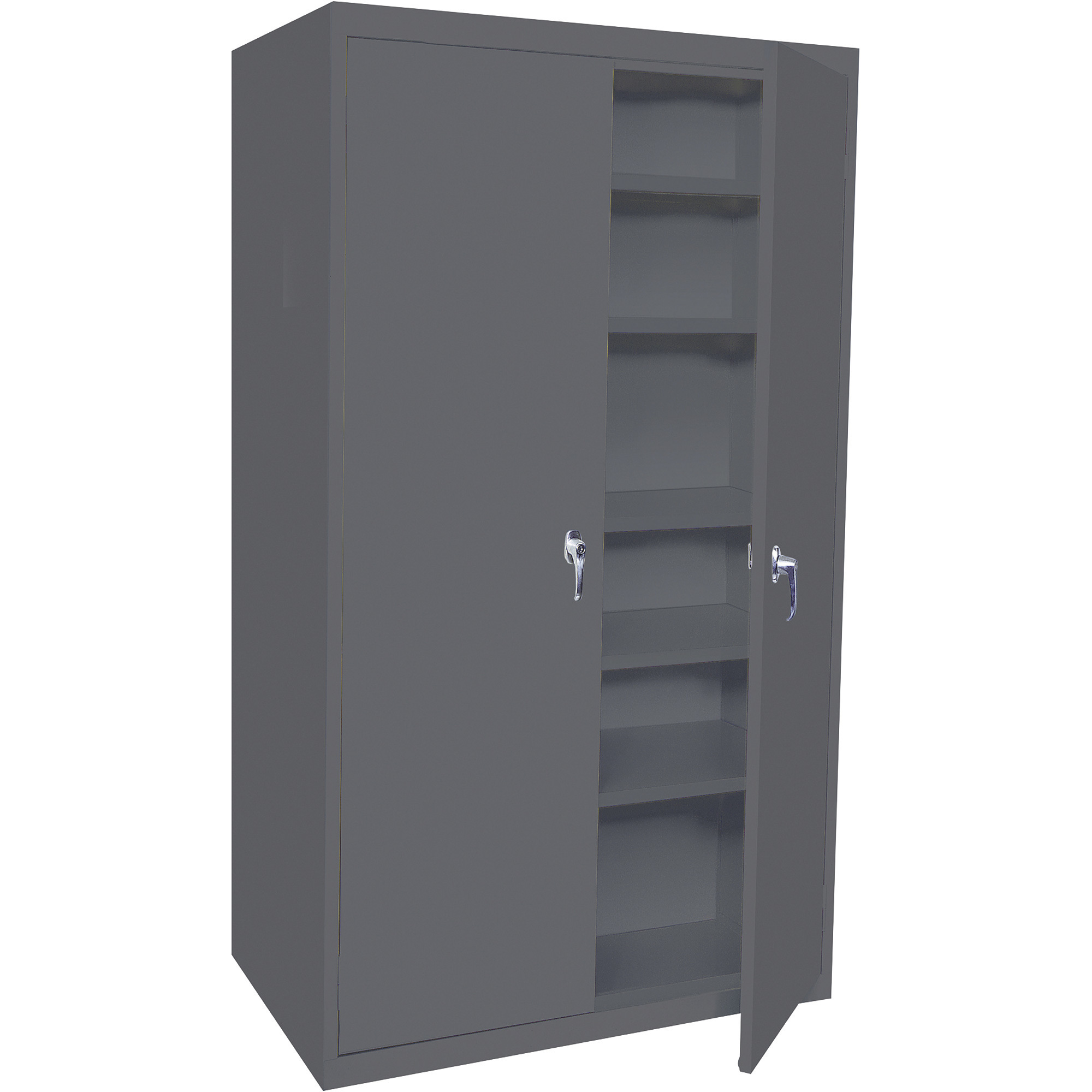 Steel Cabinets USA Storage Cabinet, Charcoal, 5 Fixed Shelves, 36in.W x ...