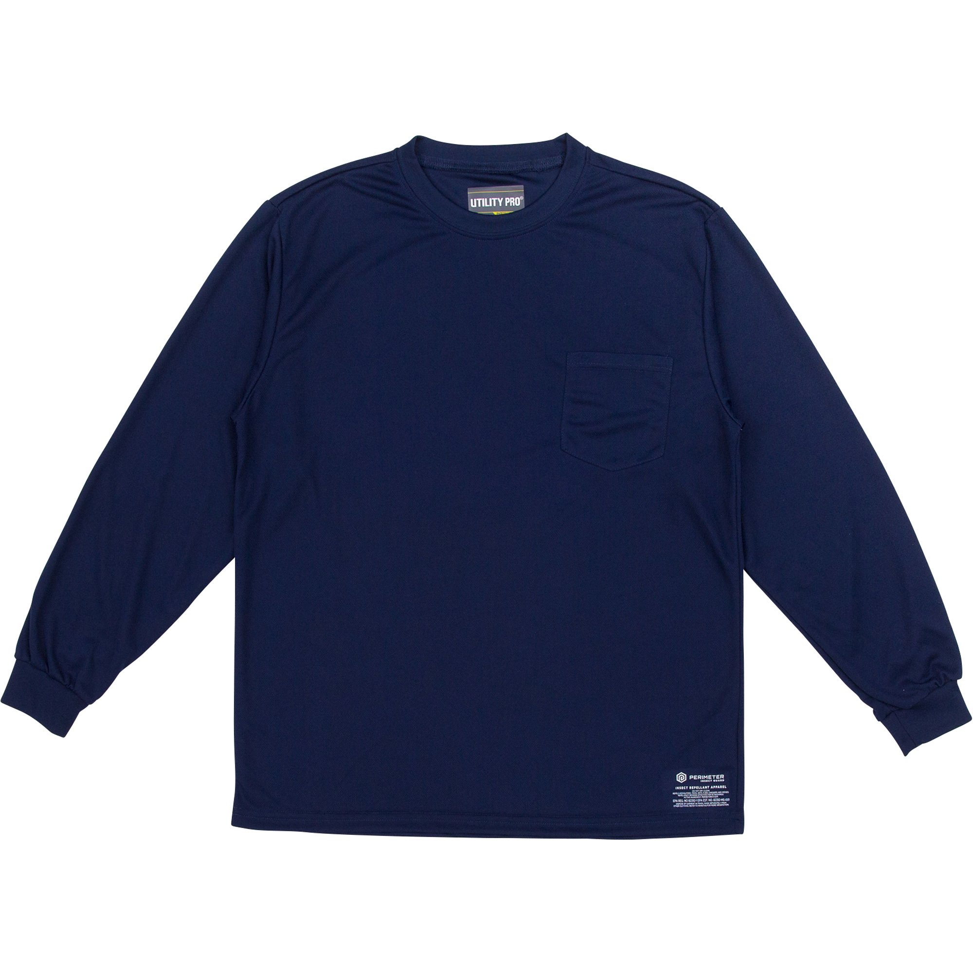 Utility Pro Men's Long Sleeve T-Shirt with Perimeter Guard — Blue, XL ...