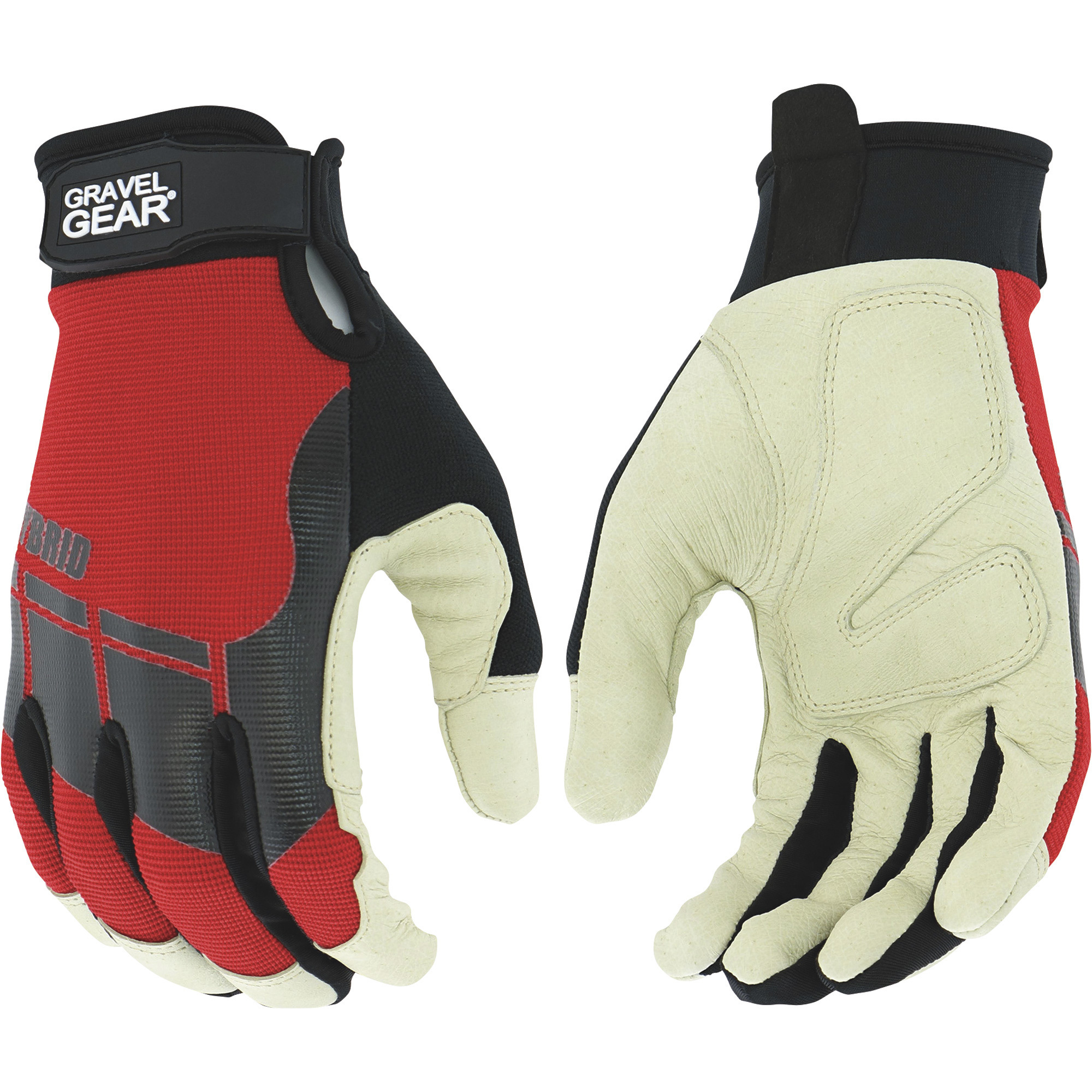 Gravel Gear Men's Hybrid Leather Performance Work Gloves | Northern Tool