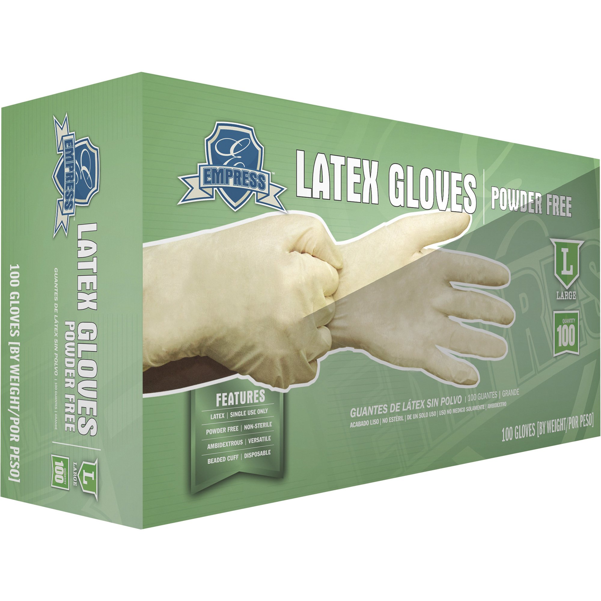 Empress Disposable Latex Gloves — Ten 100-Count Cases | Northern Tool Empress Disposable Latex Gloves — Ten 100-Count Cases | Northern Tool