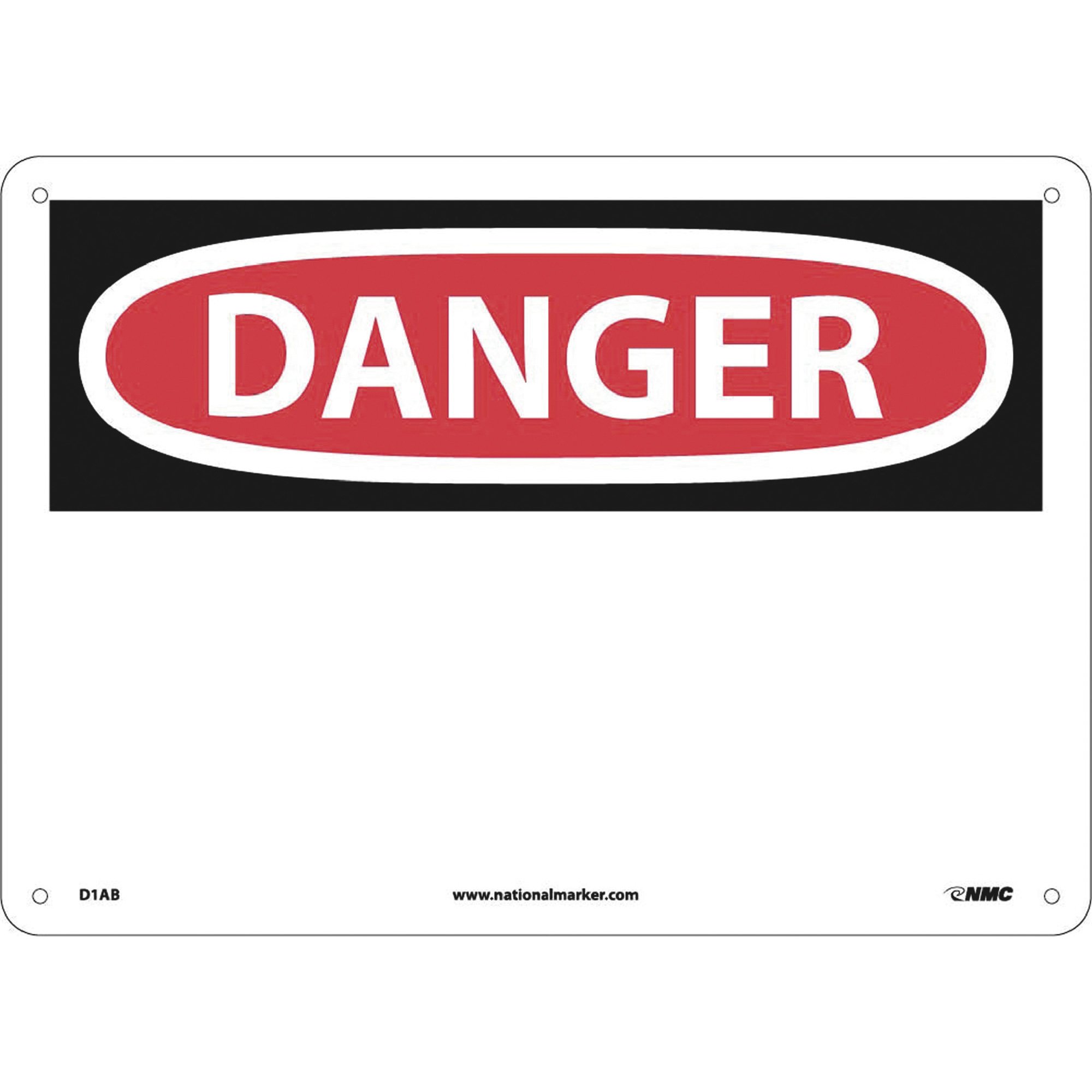 National Marker DANGER (HEADER ONLY) Sign | Northern Tool