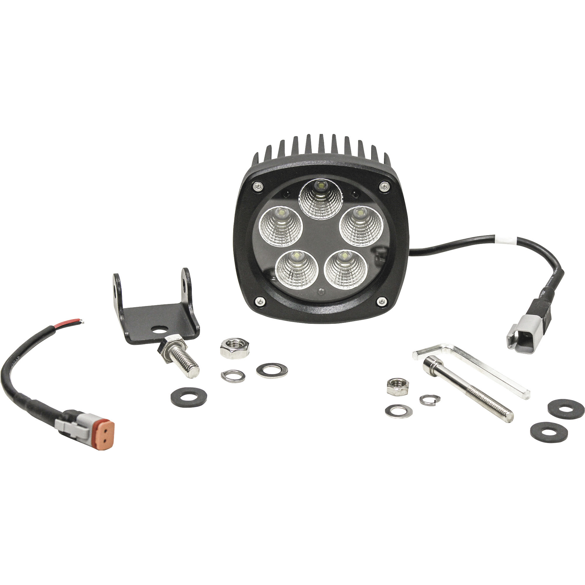 Tiger LED Semi-Round Front/Rear Upper Cab or Fender Flood Light, 50 ...