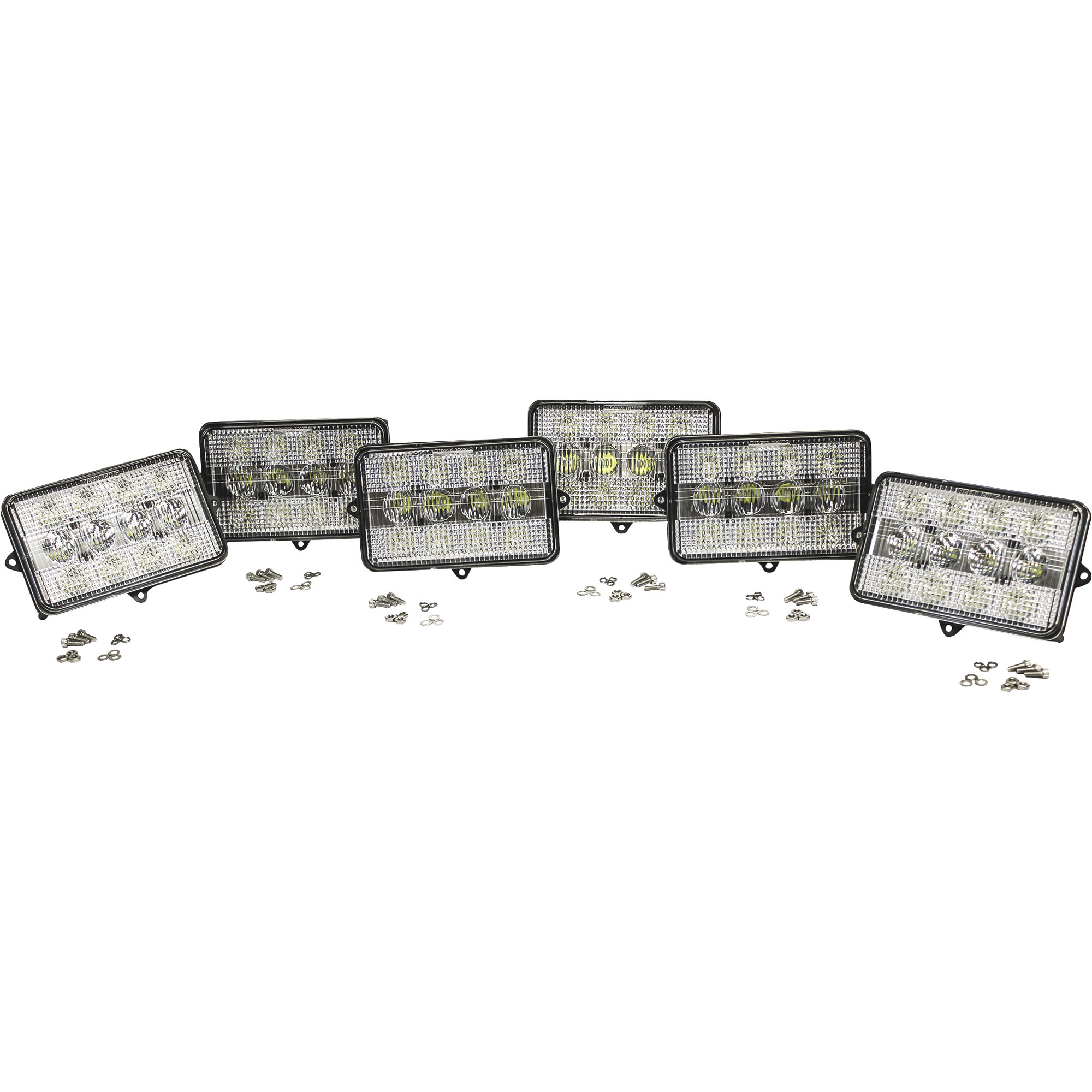 Tiger LED 6-Light Flood/Spot Combine Light Kit, 360 Watts (Combined), 6 ...
