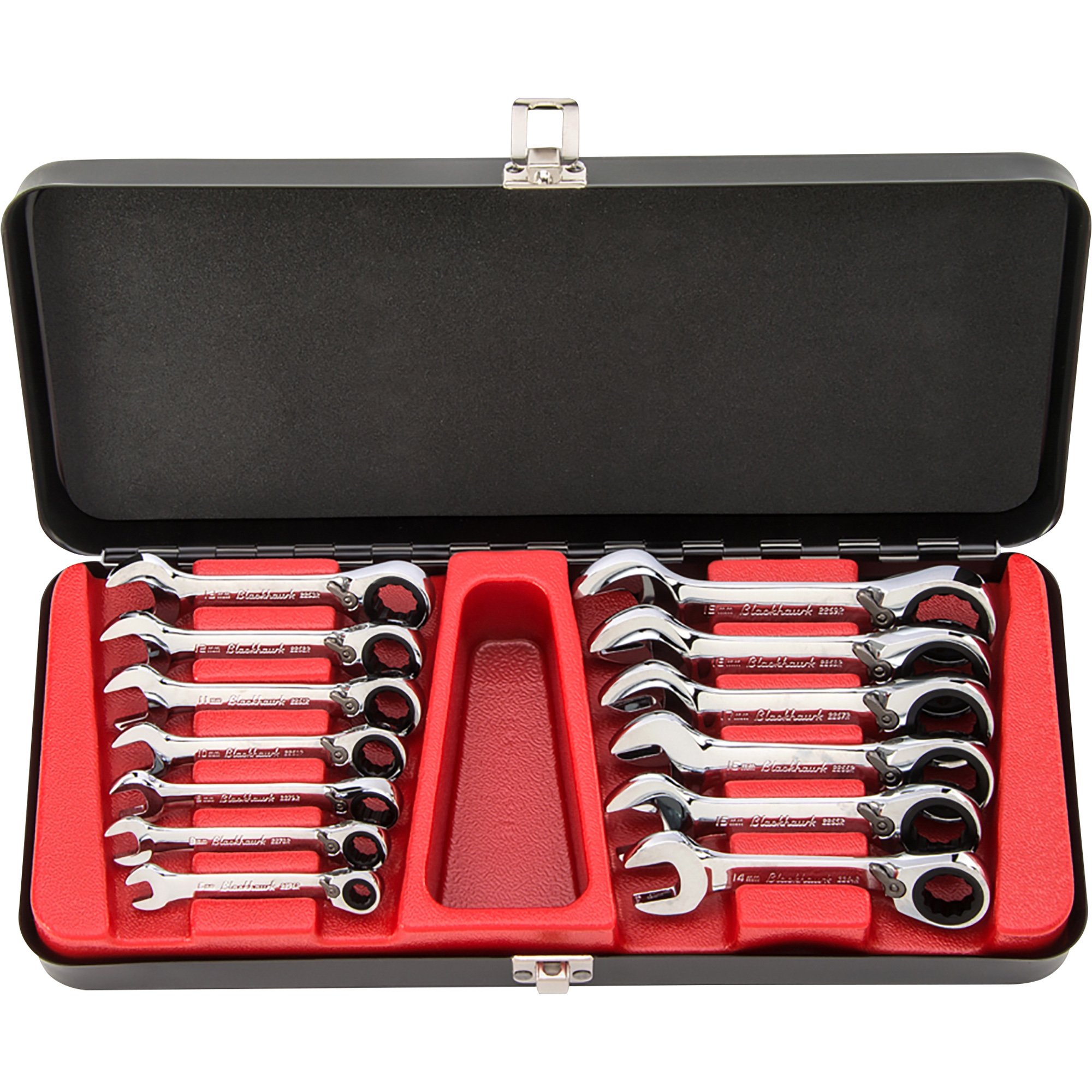 Blackhawk by Proto 13-Pc. Set of Metric Stubby Combination Wrenches w ...