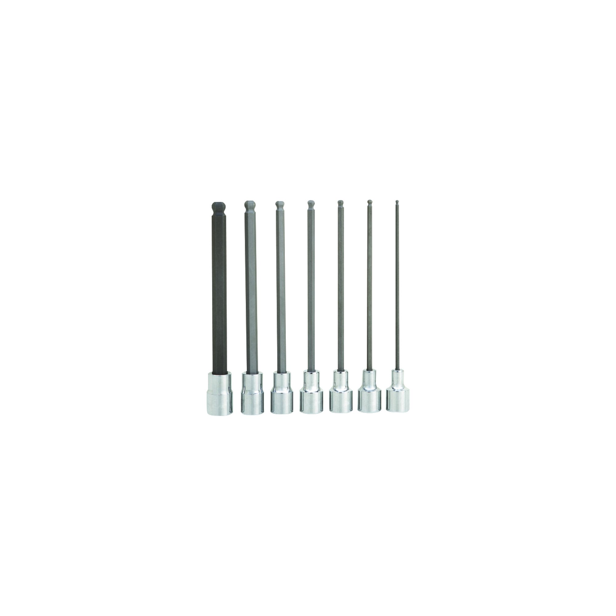 Blackhawk by Proto 7-Pc. Set of Long Ball Hex Bit Sockets with 3/8in ...