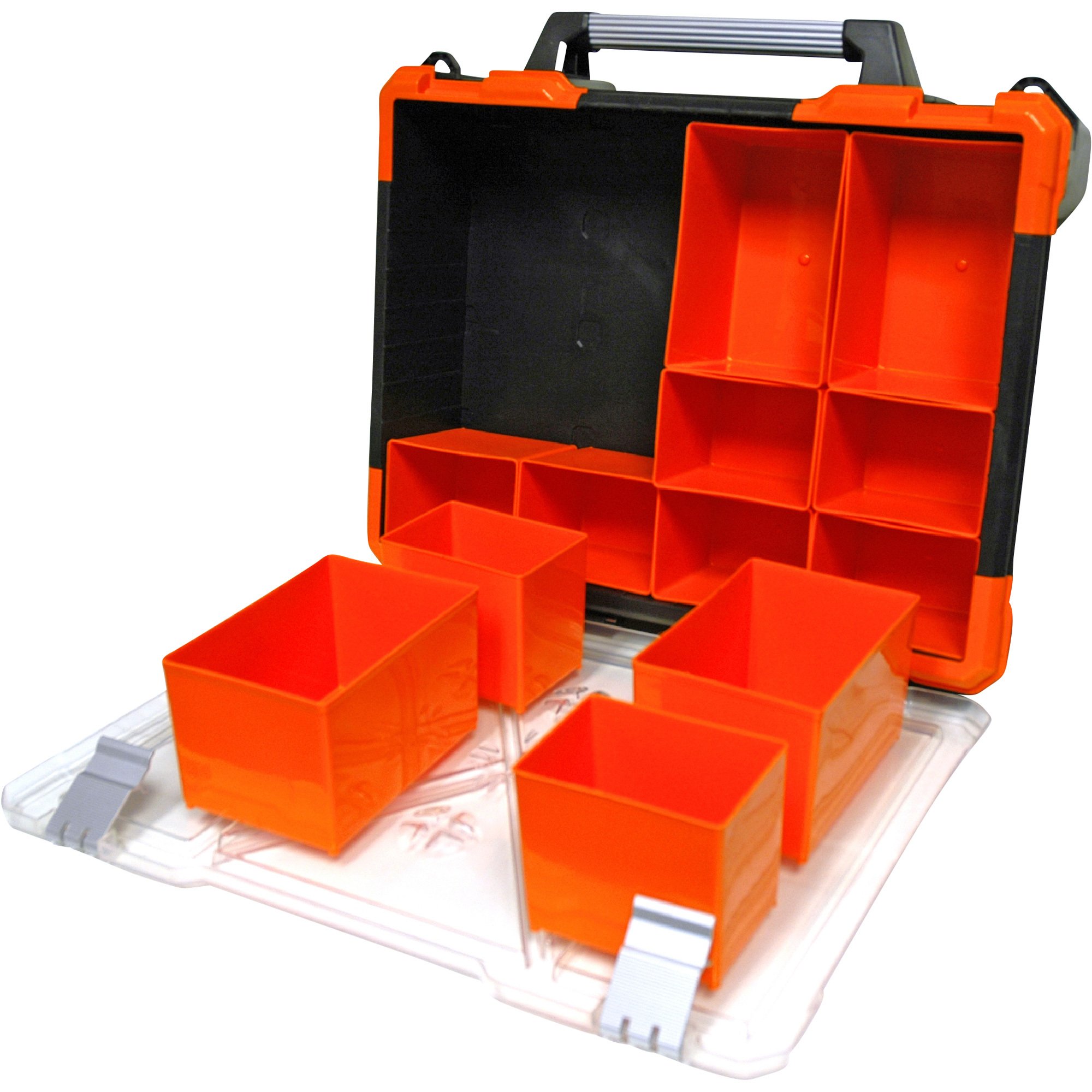 Homak 12 Bin Portable Plastic Organizer — 4.37in.W x 19in.D x 16.5in.H ...