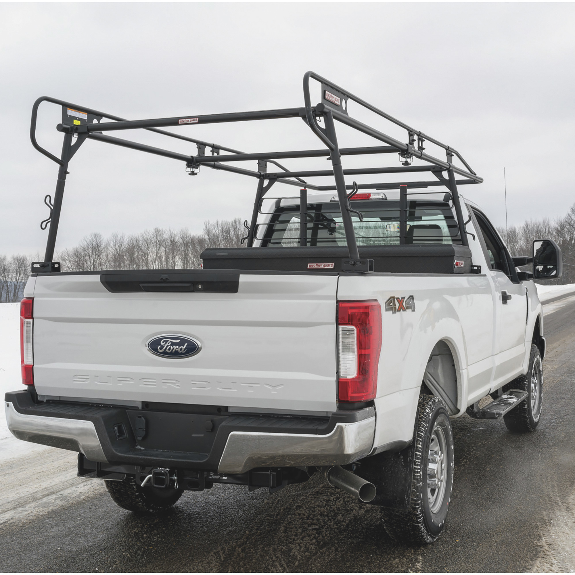 WEATHER GUARD Steel Truck Rack, Fits Full-Size Trucks, 1000-Lb. Load ...