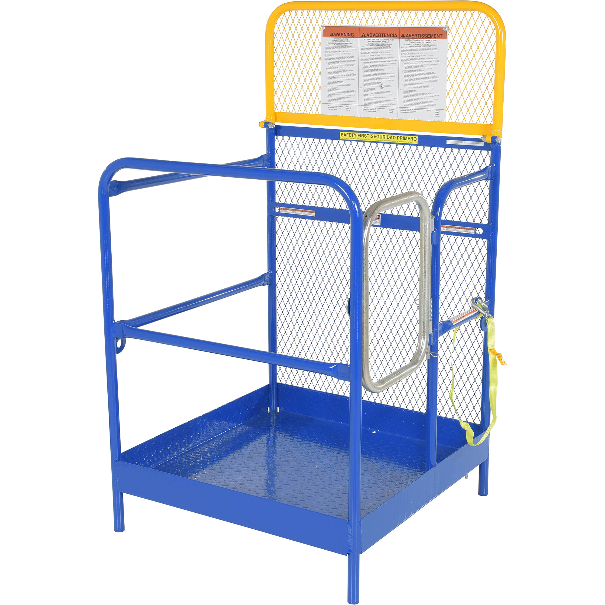 Vestil Single-Door Truck Work Platform — 36in. x 36in. x 65 5/8in ...