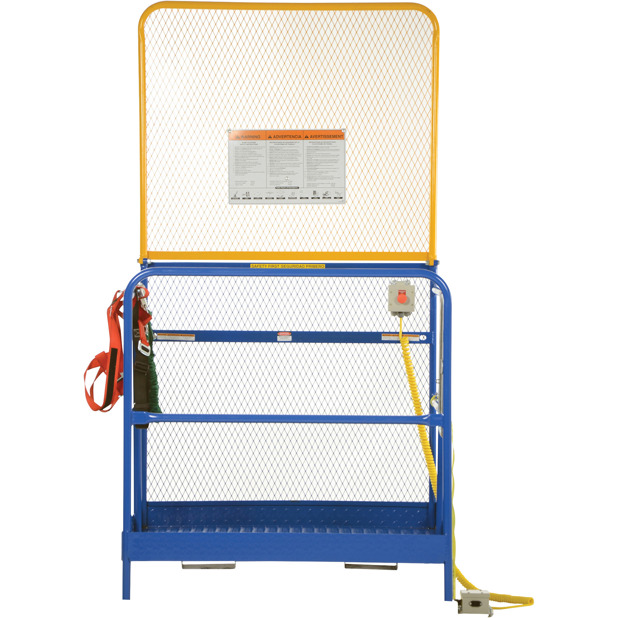 Vestil, Forklift Work Platform, Platform Width 48 in, Platform Length ...