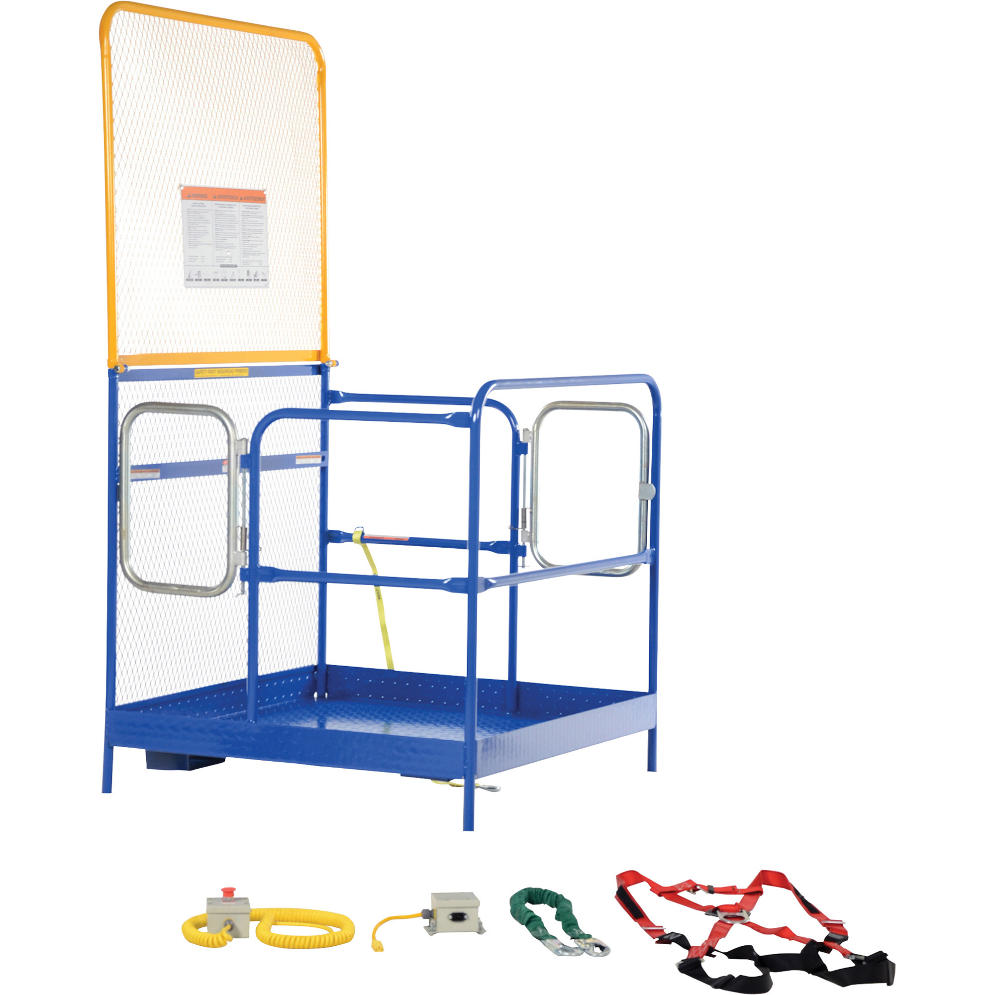 Vestil, Forklift Work Platform, Platform Width 48 in, Platform Length ...